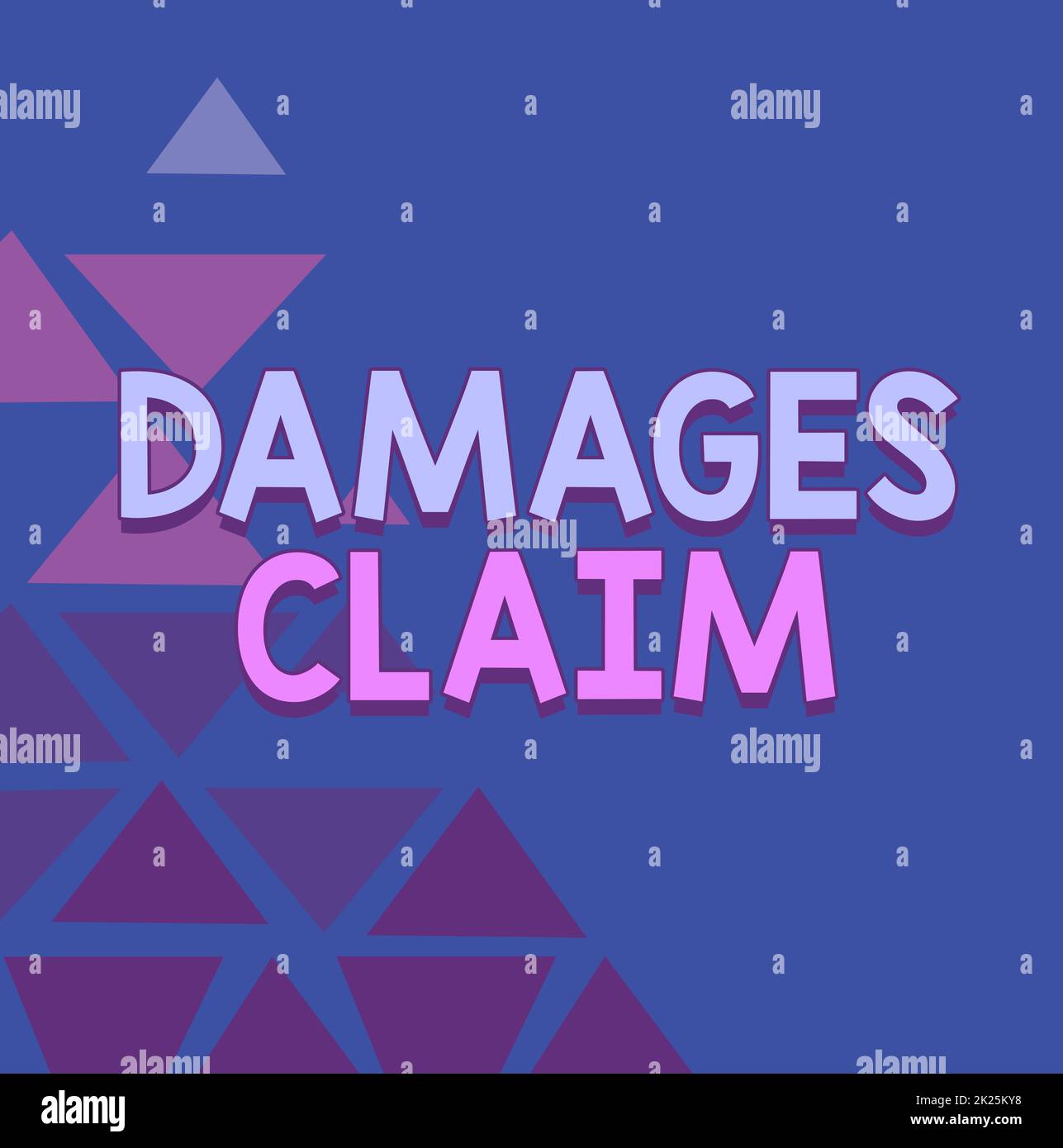 Text showing inspiration Damages Claim. Concept meaning Demand ...