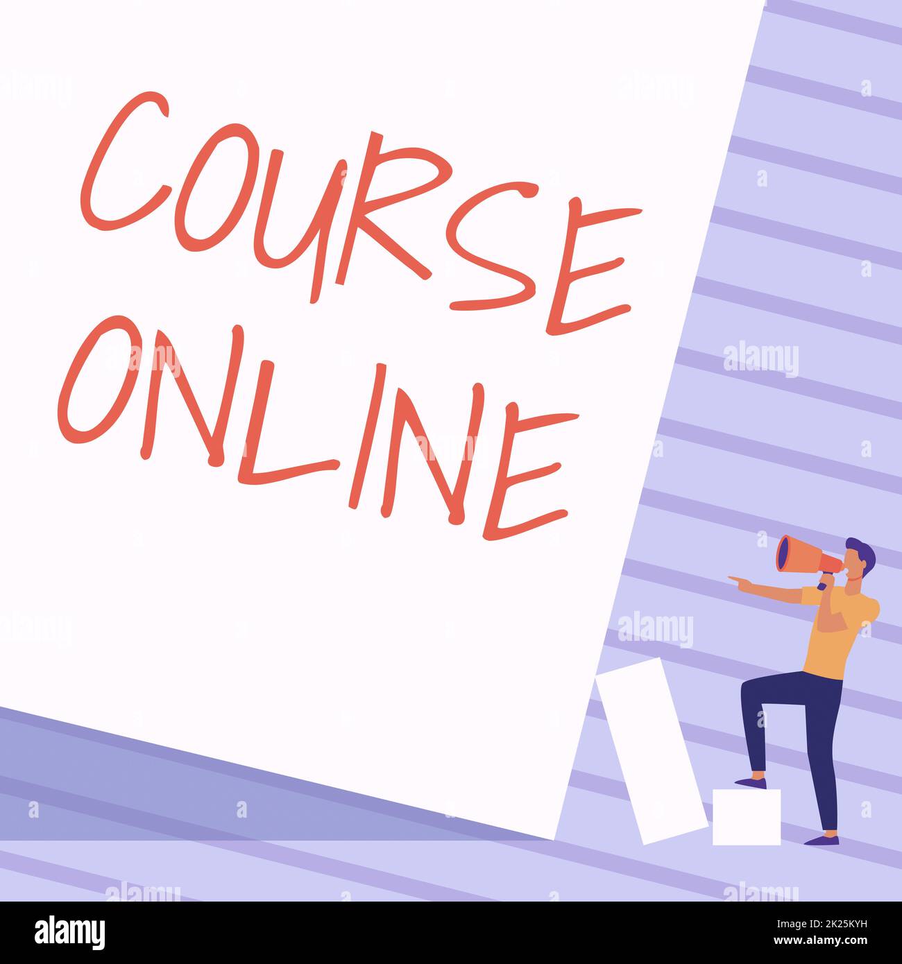 Conceptual display Course Online. Business approach eLearning ...