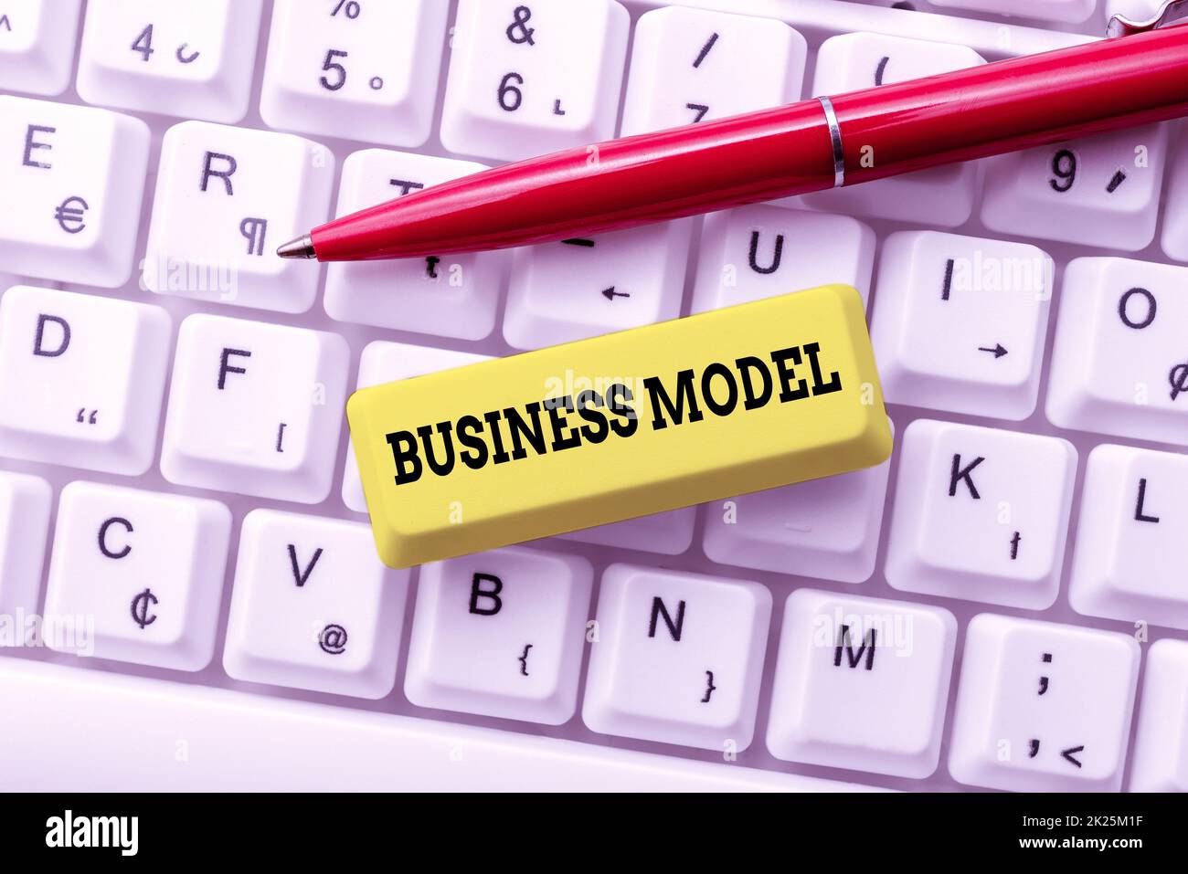 Sign Displaying Business Model Word Written On Identifying Revenue Sources Plan On How To Make