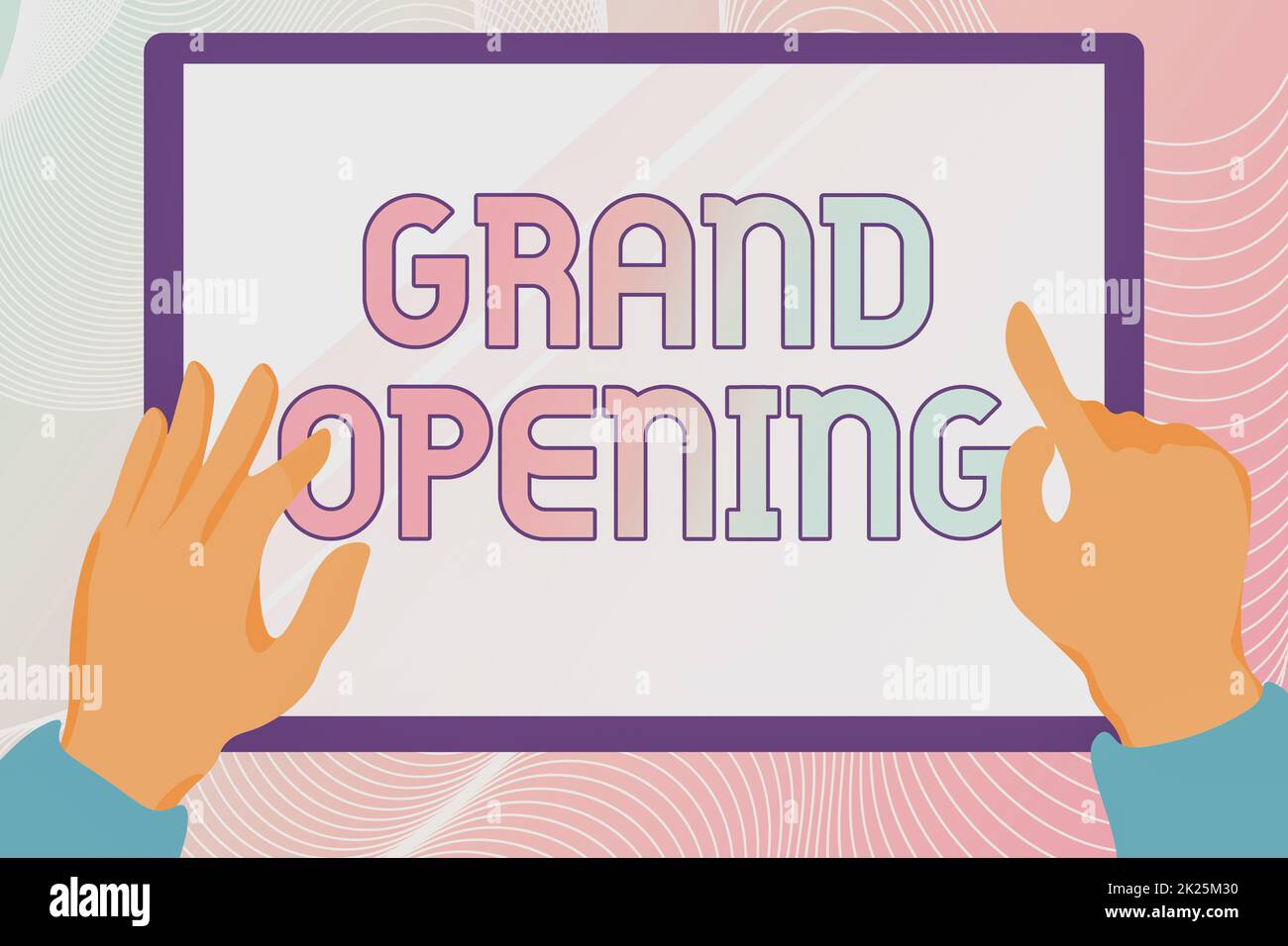 Writing displaying text Grand Opening. Word Written on Ribbon Cutting ...