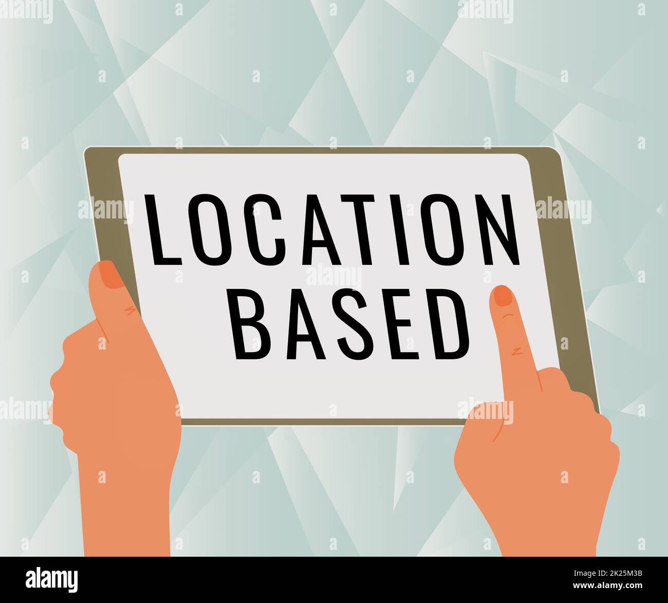 Inspiration showing sign Location Based. Word Written on Mobile ...