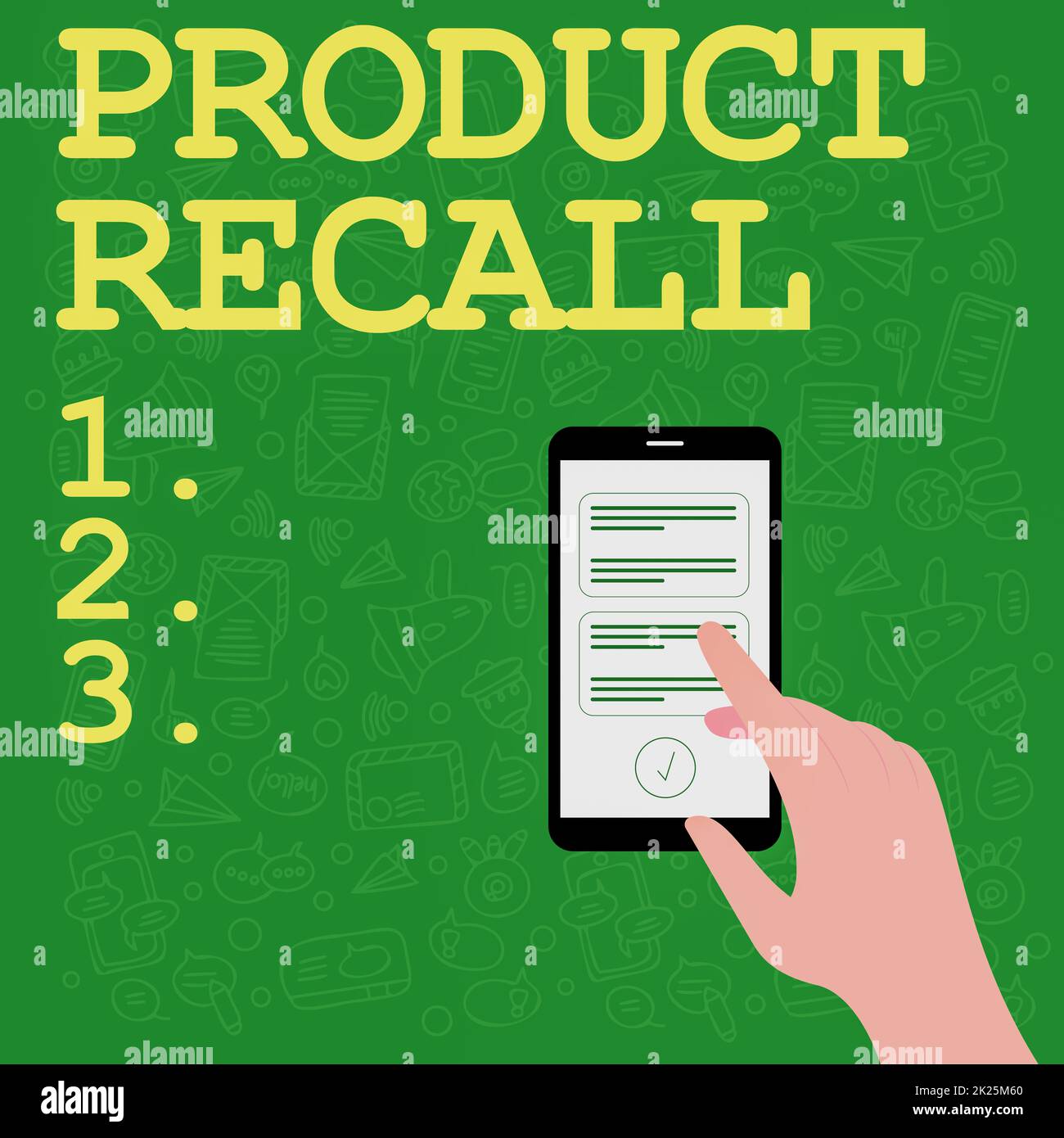 Conceptual caption Product Recall. Word for Request by a company to ...