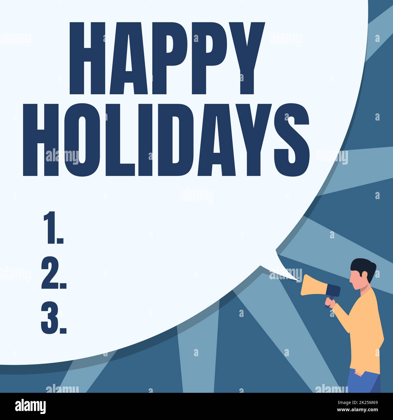 Hand writing sign Happy Holidays. Business approach Made a short ...