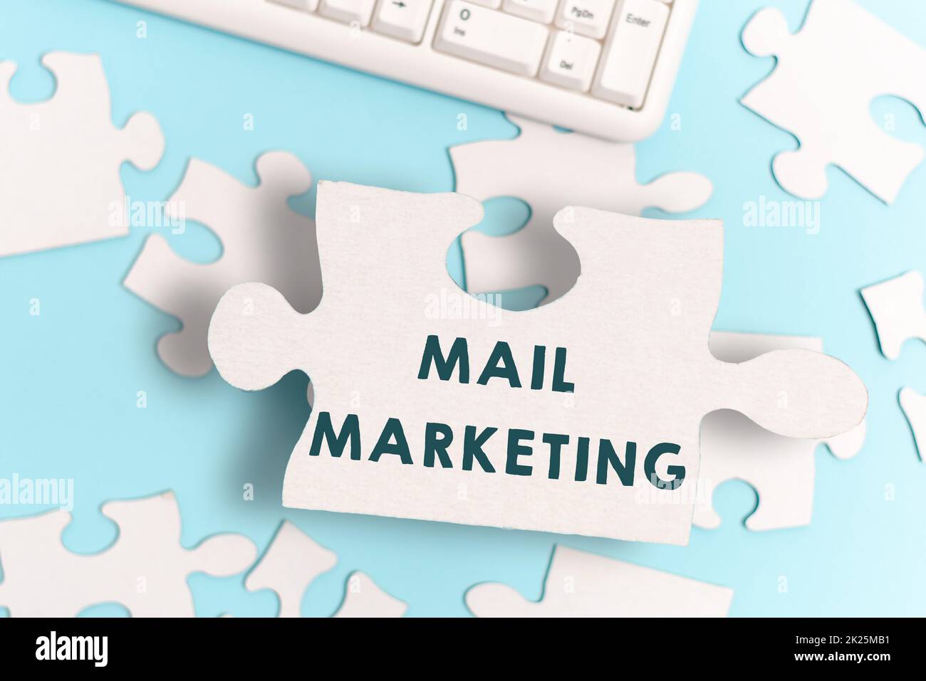 Text sign showing Mail Marketing. Business idea Act of sending a ...