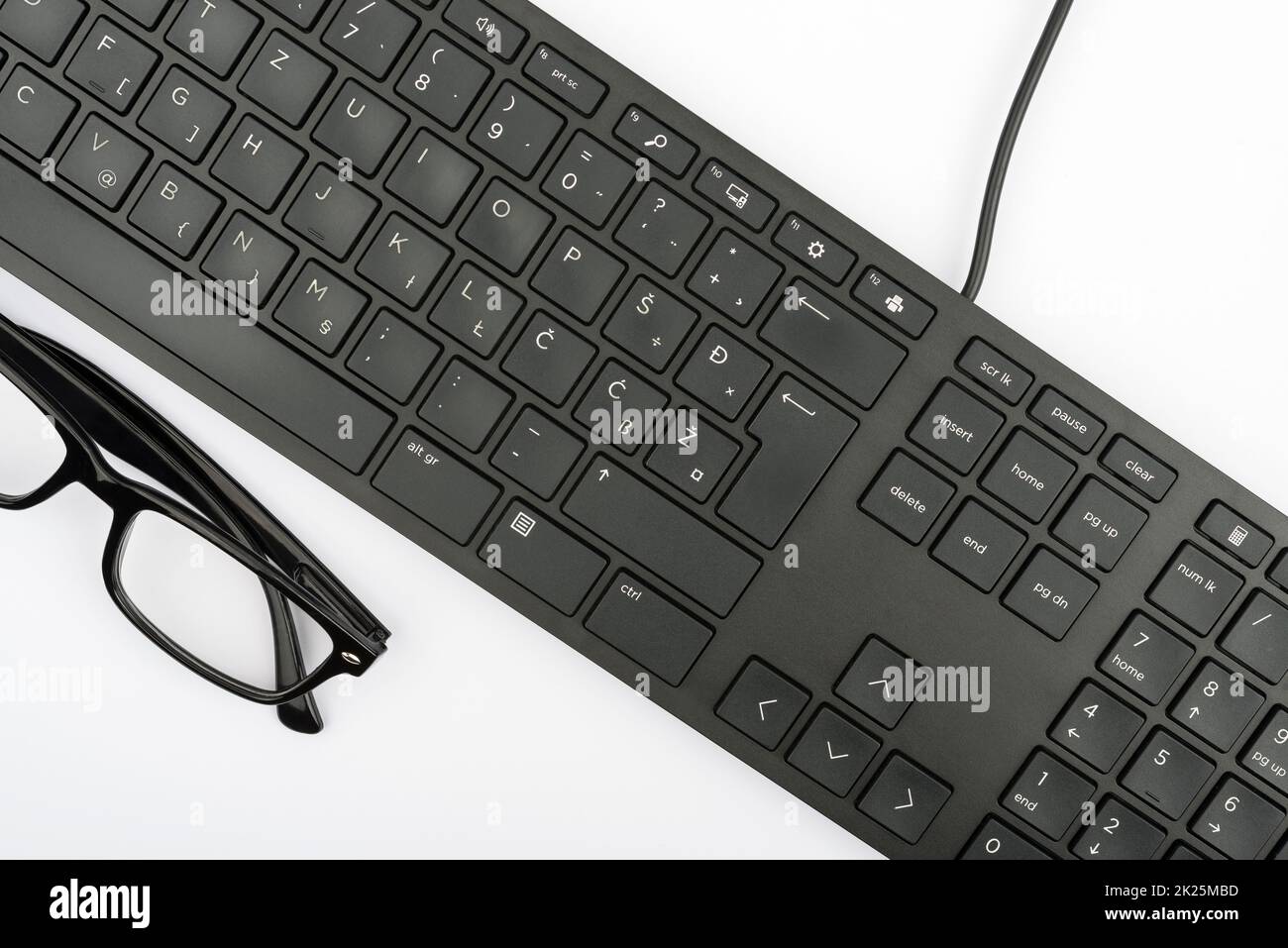 Computer Keyboard And Symbol.Information Medium For Communication ...