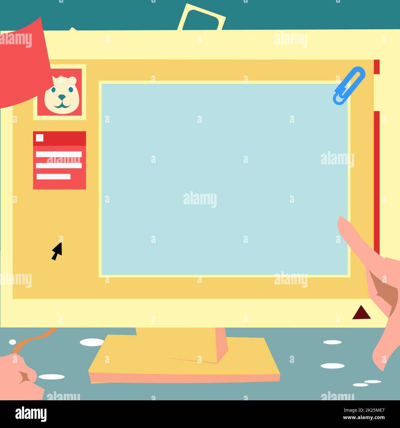Hand Touching Screen Of Desktop Inside Web Browser Showing Recent ...