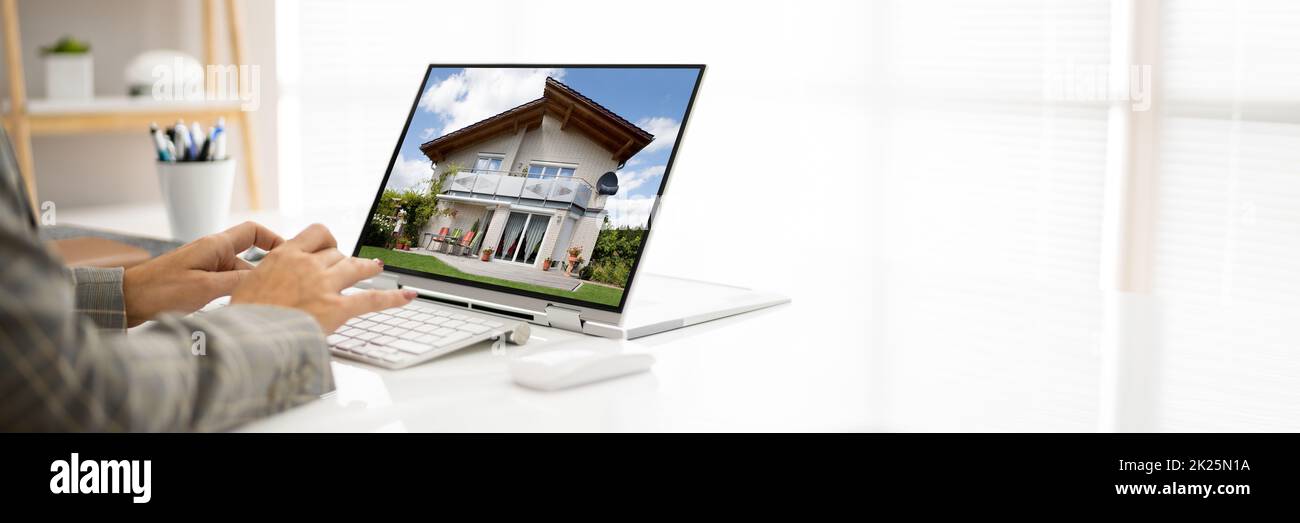 Online Real Estate House Property Search Stock Photo - Alamy