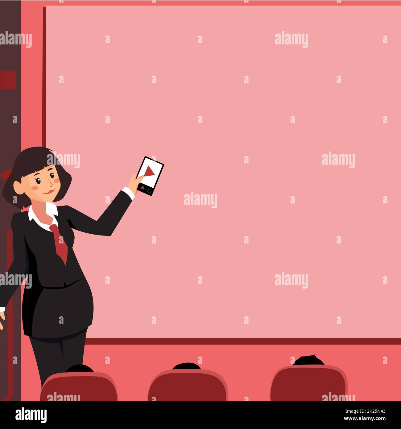 Woman giving presentation on stage hi-res stock photography and images ...