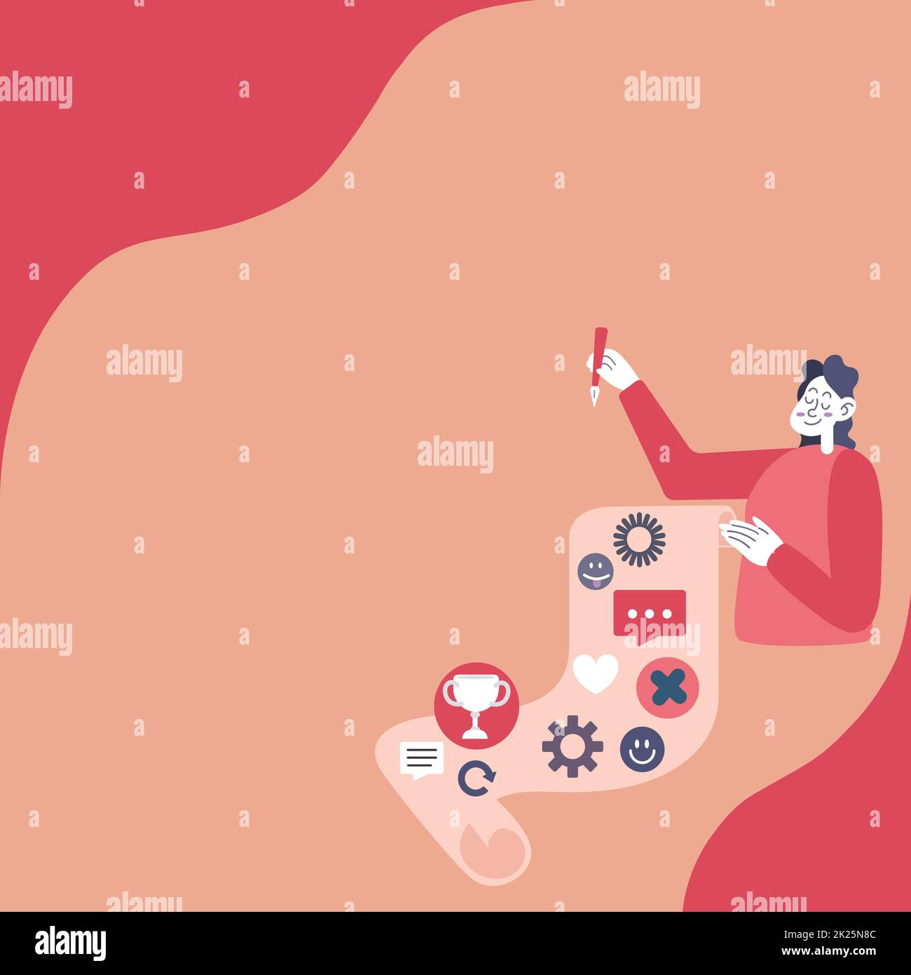 Lady Presenting Paper Showing Her Accomplishments Goals Project Ideas ...