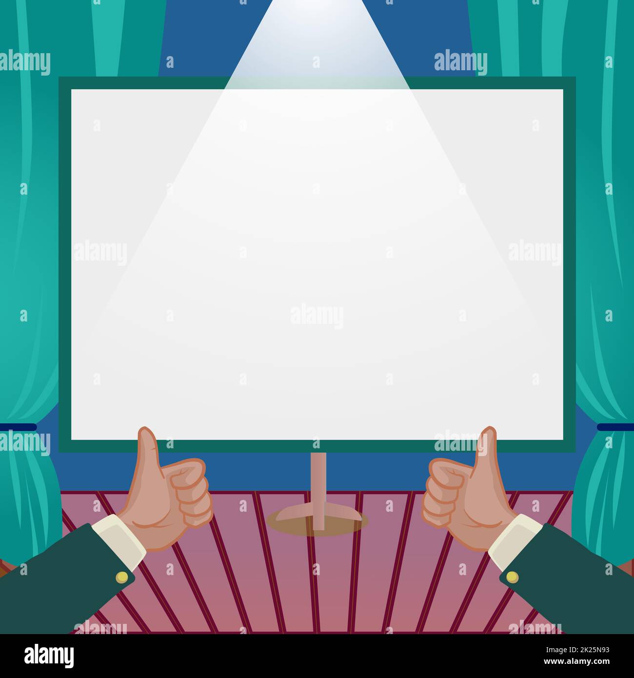 Hands Thumbs Up Showing New Ideas. Palms Carrying Note Presenting ...