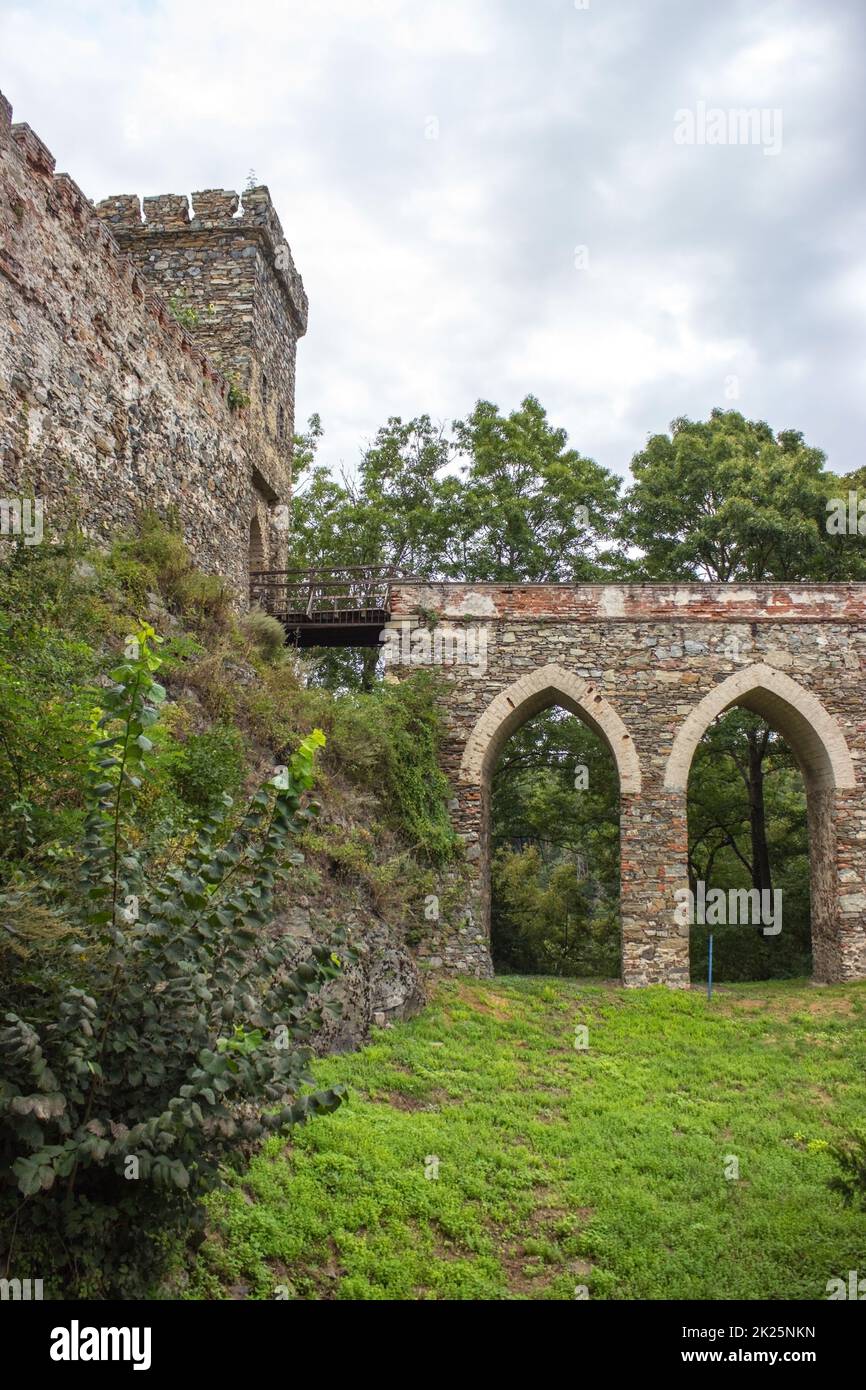 Entrance to the castle Bitov in the Czech Republic Stock Photo - Alamy