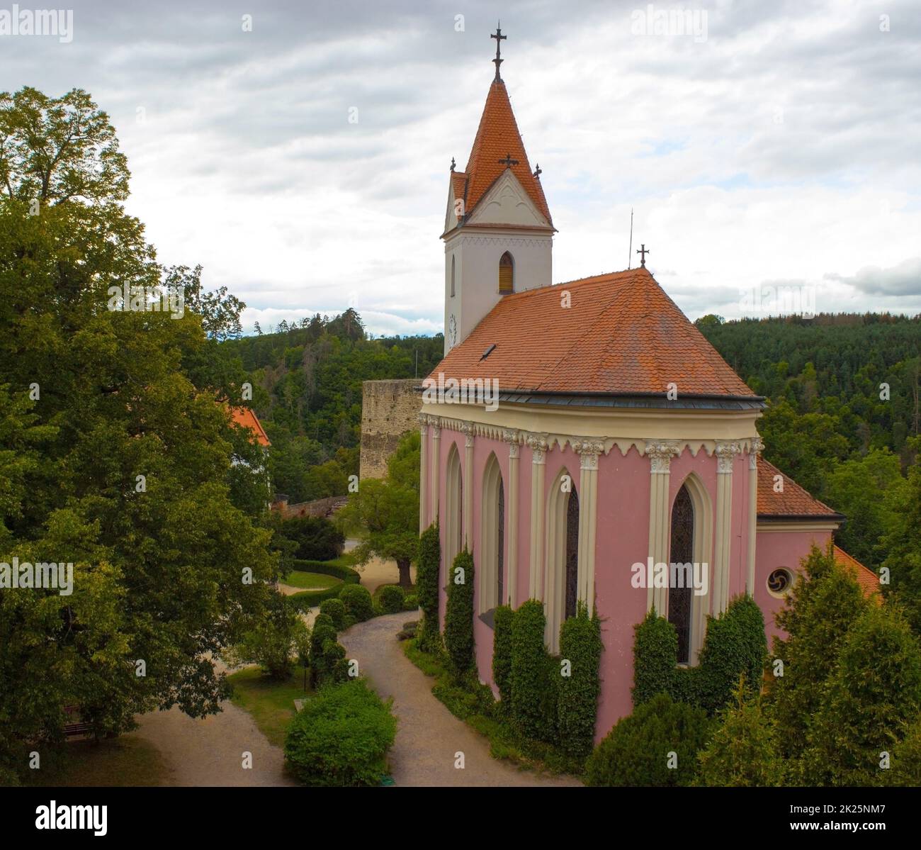Cathedral of Bitov Castle in the Czech Republic Stock Photo - Alamy