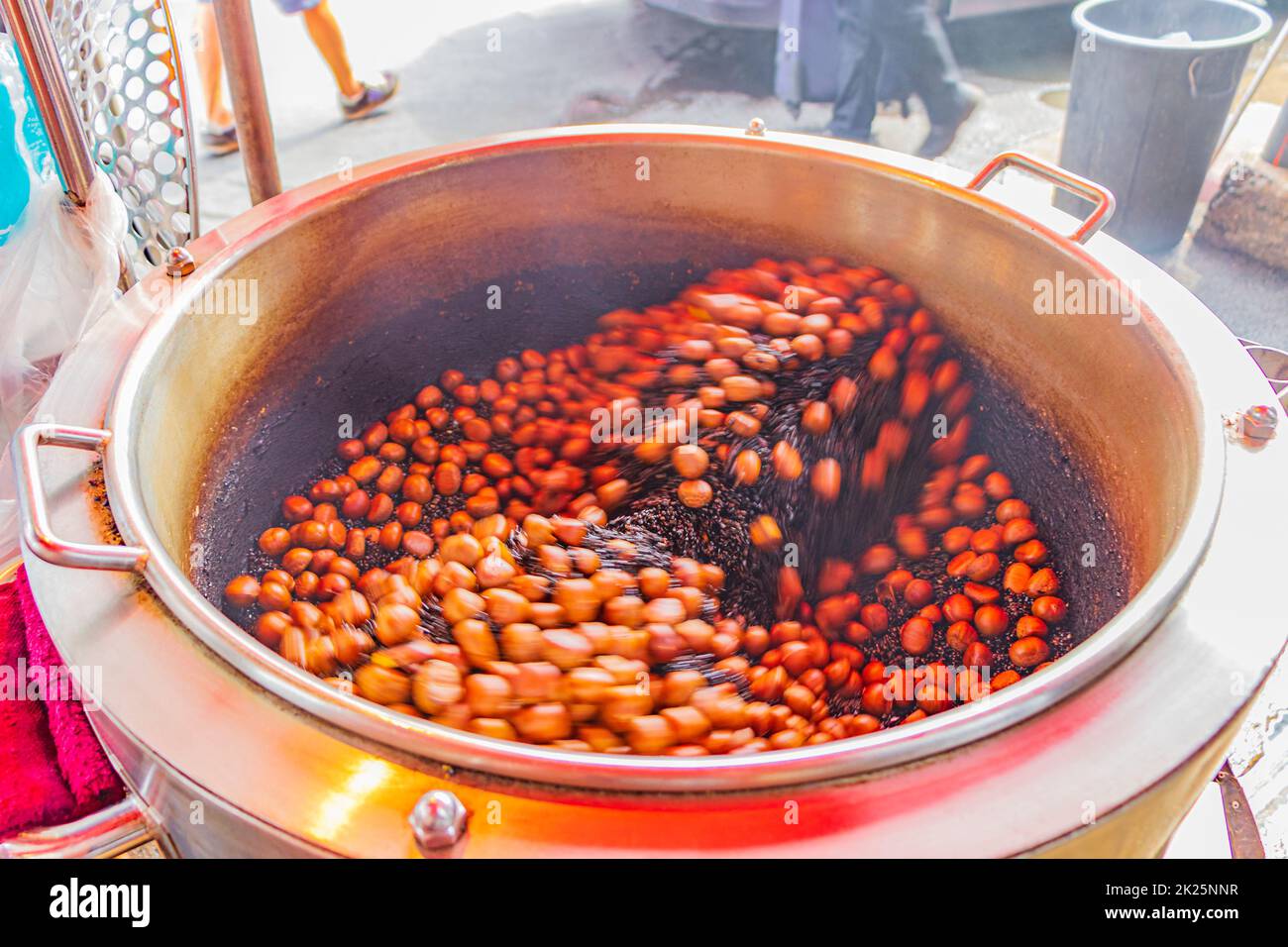 Thai Chinese street food seeds nuts China Town Bangkok Thailand Stock ...