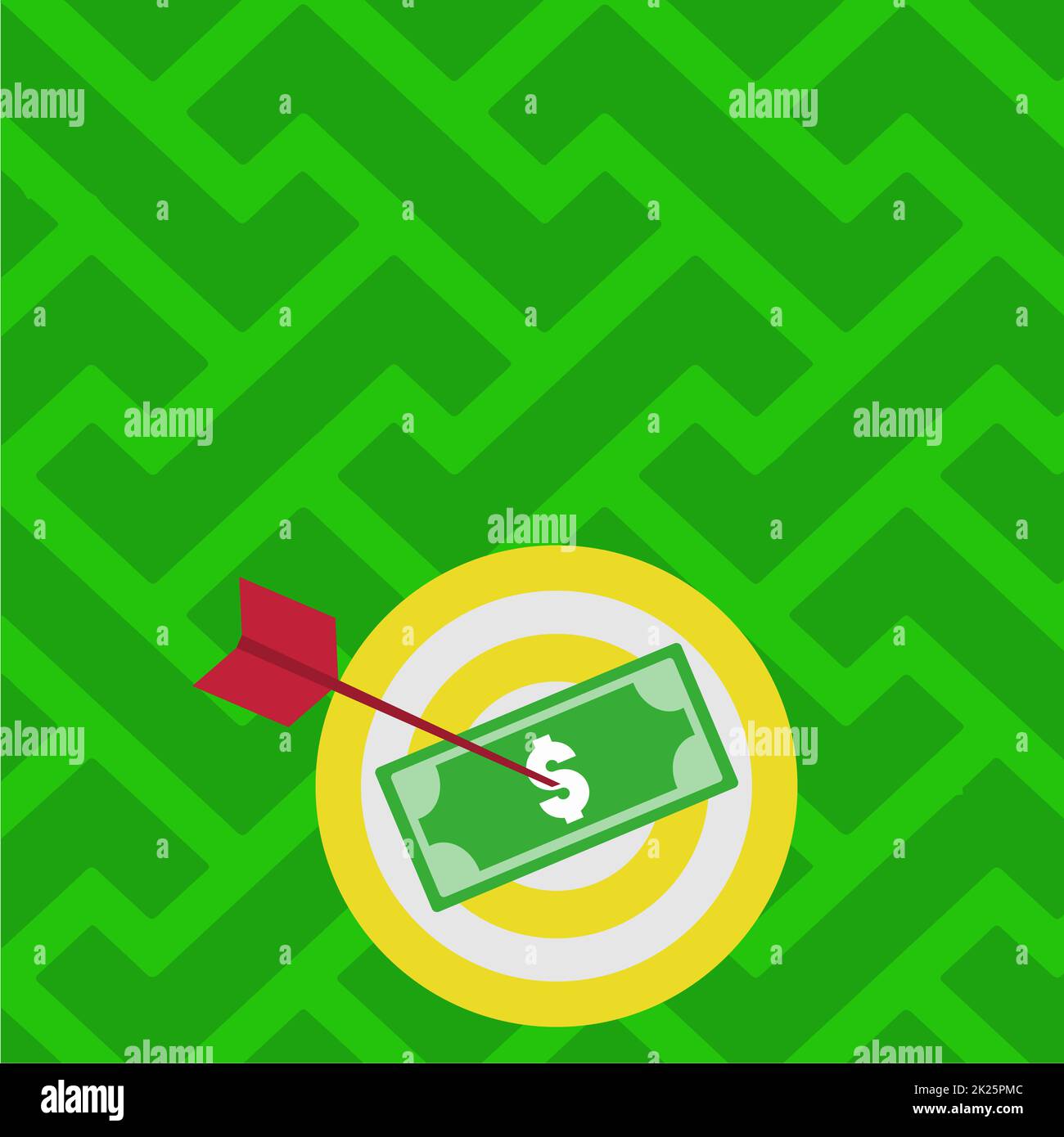 Currency Pinned Through Target By Arrow Describing Financial Planning ...