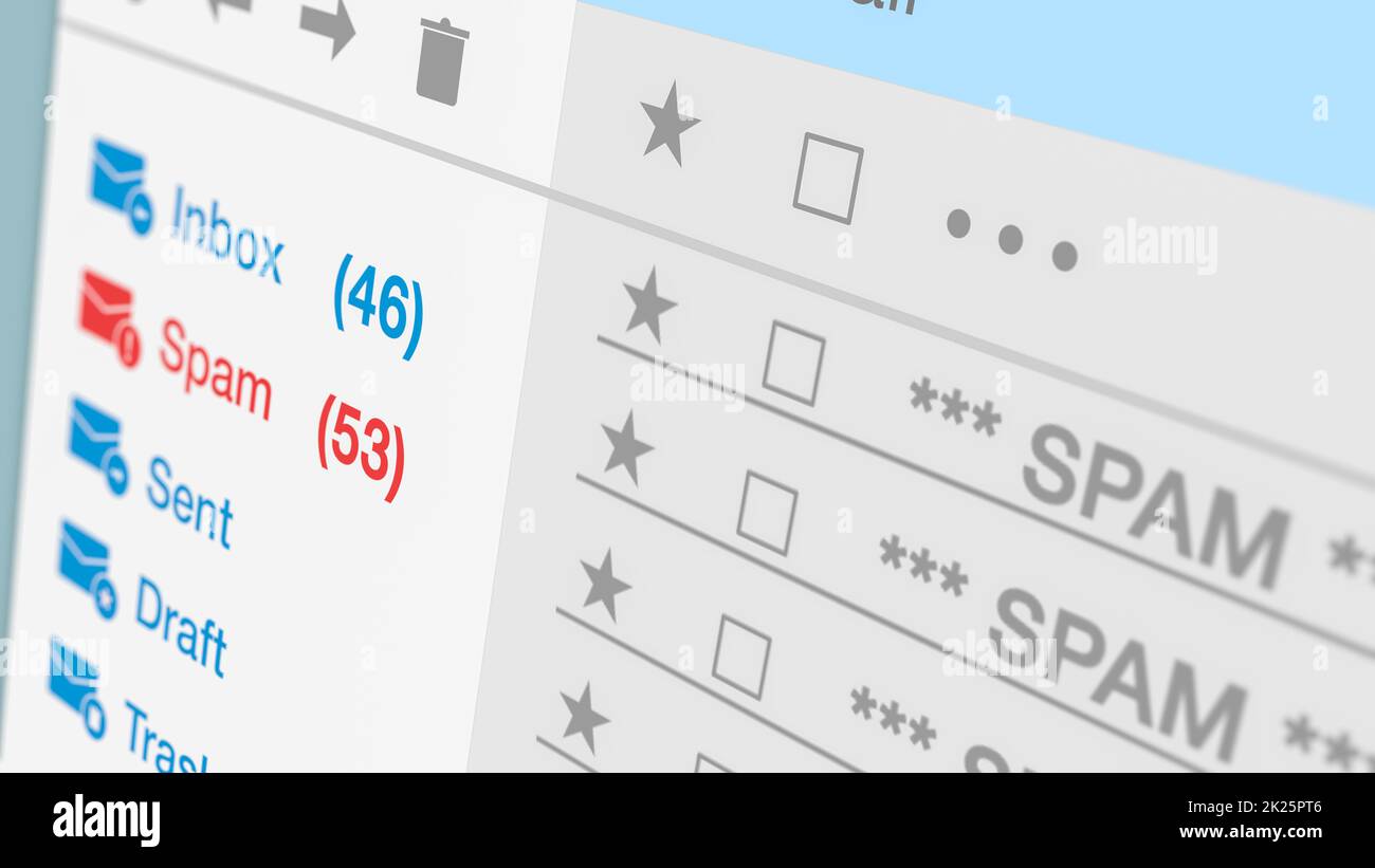 Communication spam email web hi-res stock photography and images - Alamy
