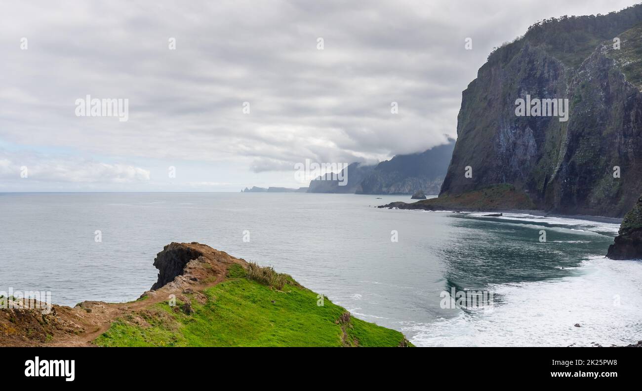 Madeira view from the crane viewpoint on the Guindaste mirador Stock ...