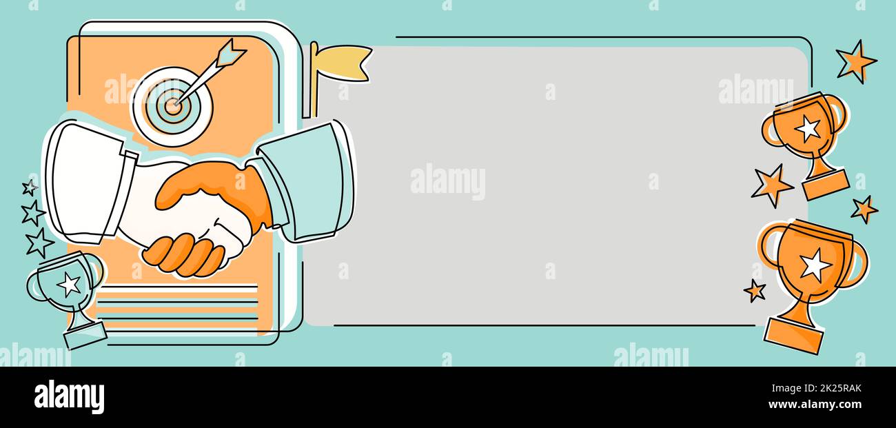 Hands Shaking Signing Contract Unlocking New Futuristic Technologies ...