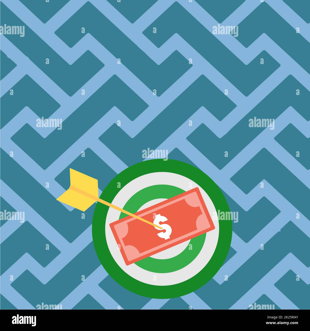 Currency Pinned Through Target By Arrow Describing Financial Planning ...