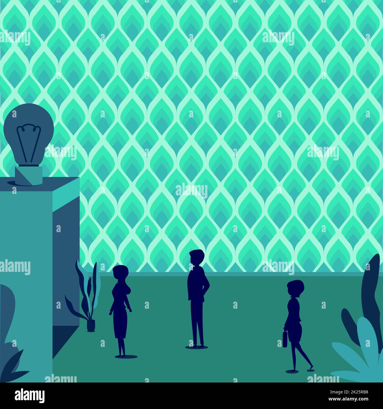 Thee Colleagues Climbing Upwards Mountain Reaching Success Presenting ...