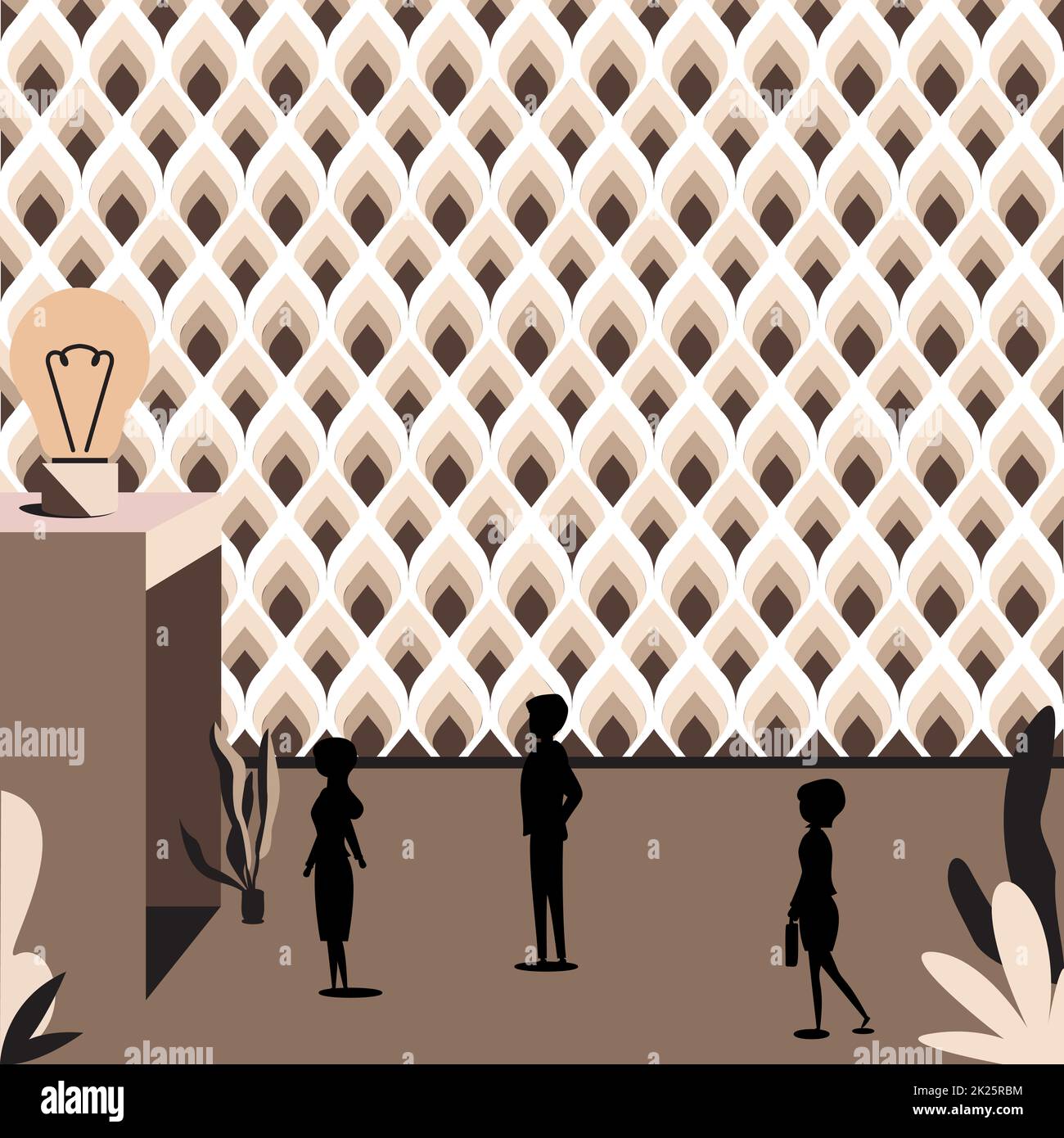 Thee Colleagues Climbing Upwards Mountain Reaching Success Presenting ...