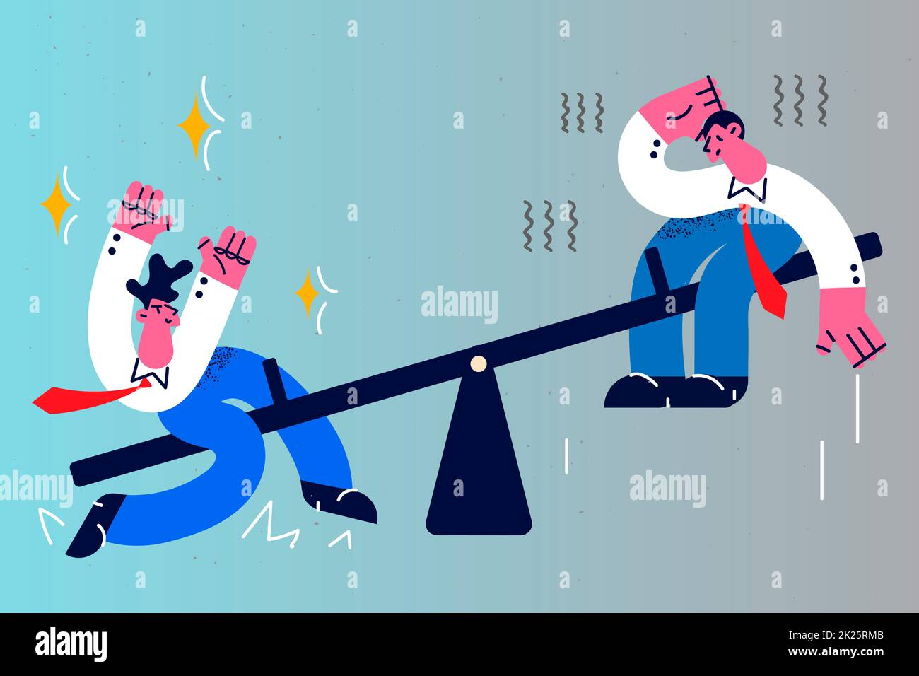 Balance of power and cartoon hi-res stock photography and images - Alamy