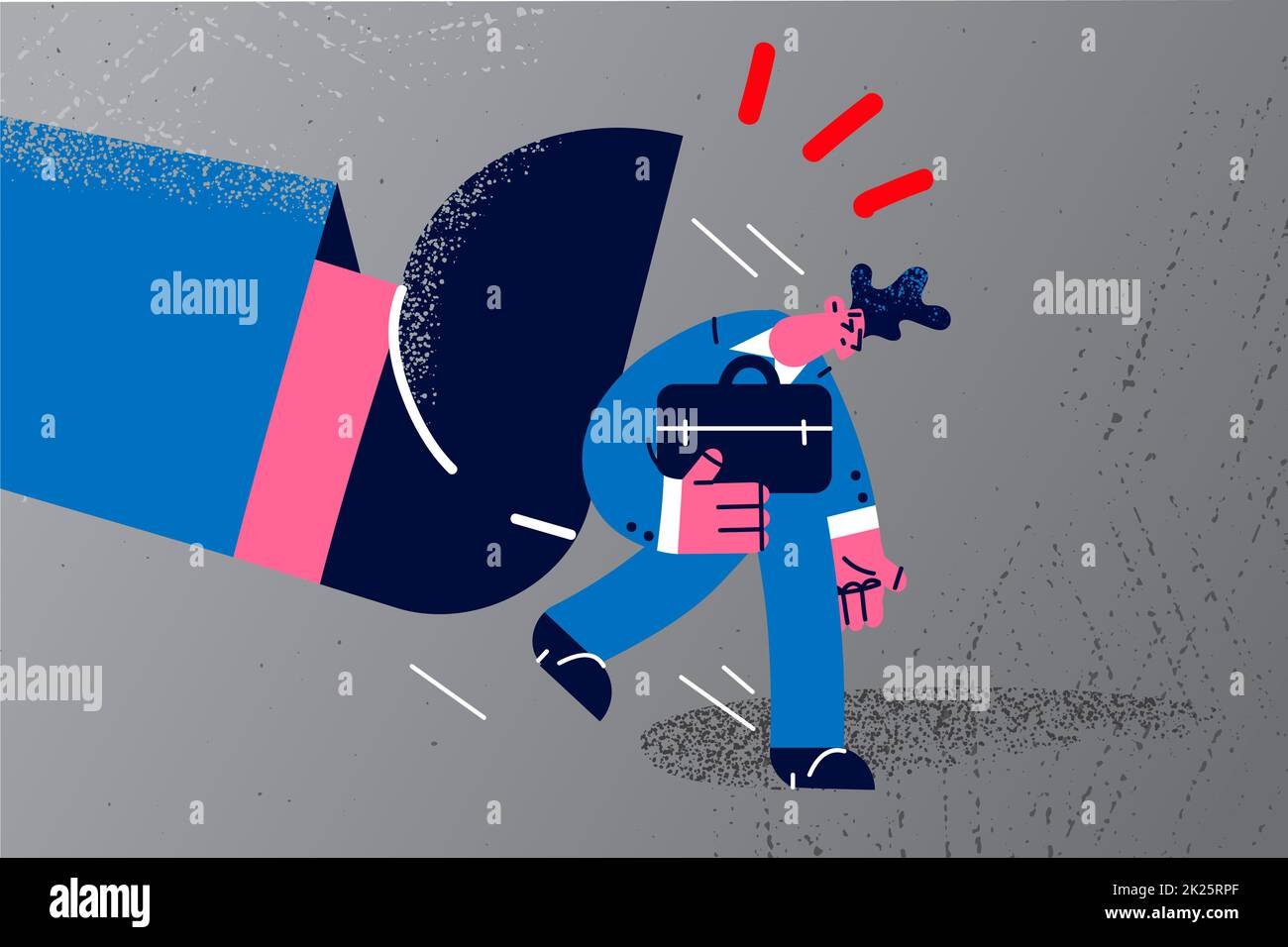 Fired man cartoon illustration hi-res stock photography and images - Alamy