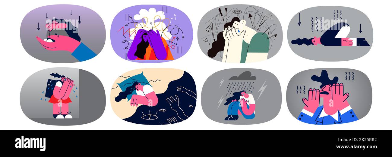 Depress depression Cut Out Stock Images & Pictures - Alamy