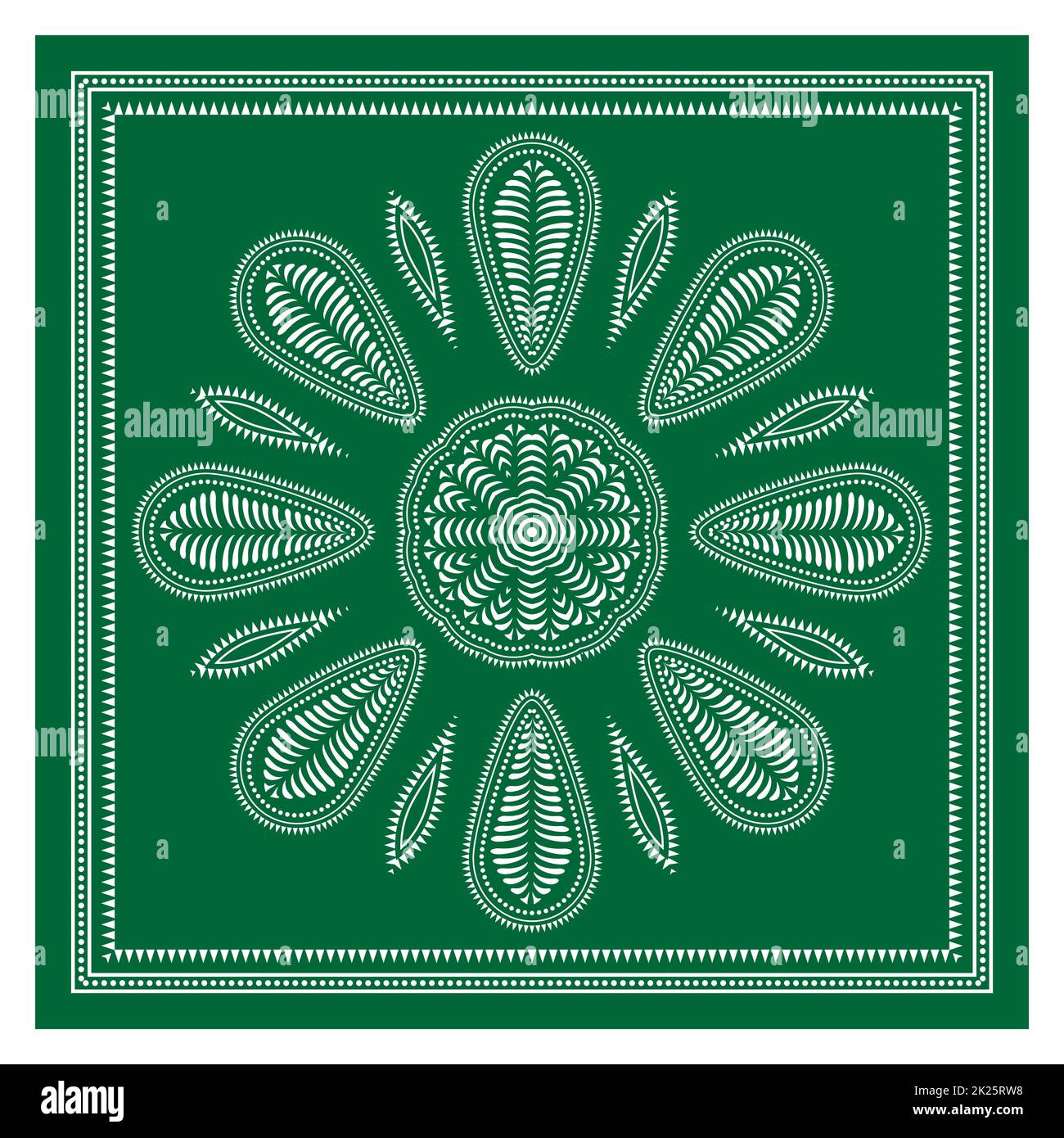 Green Bandana Pattern