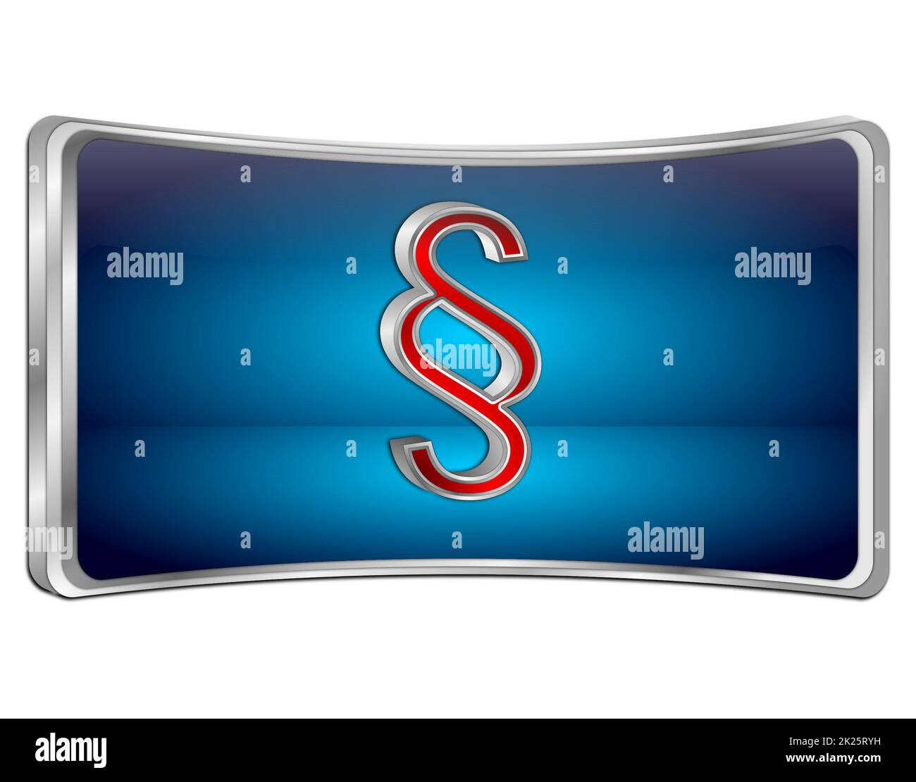 Law paragraph button blue red - 3D illustration Stock Photo - Alamy