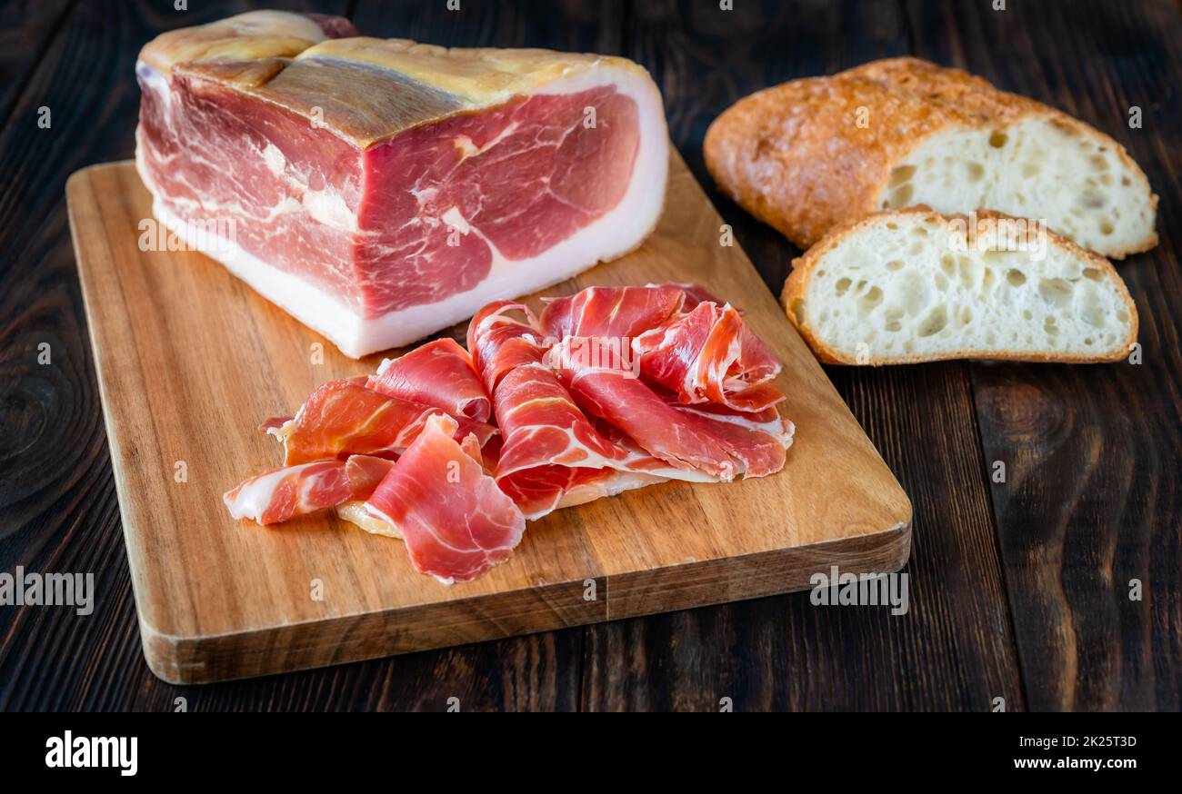 Baguette and prosciutto hi-res stock photography and images - Alamy
