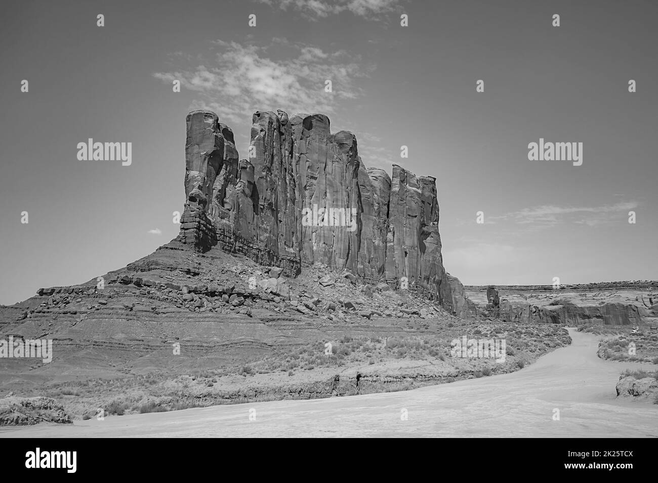 Camel Butte is a giant sandstone formation in the Monument valley that ...