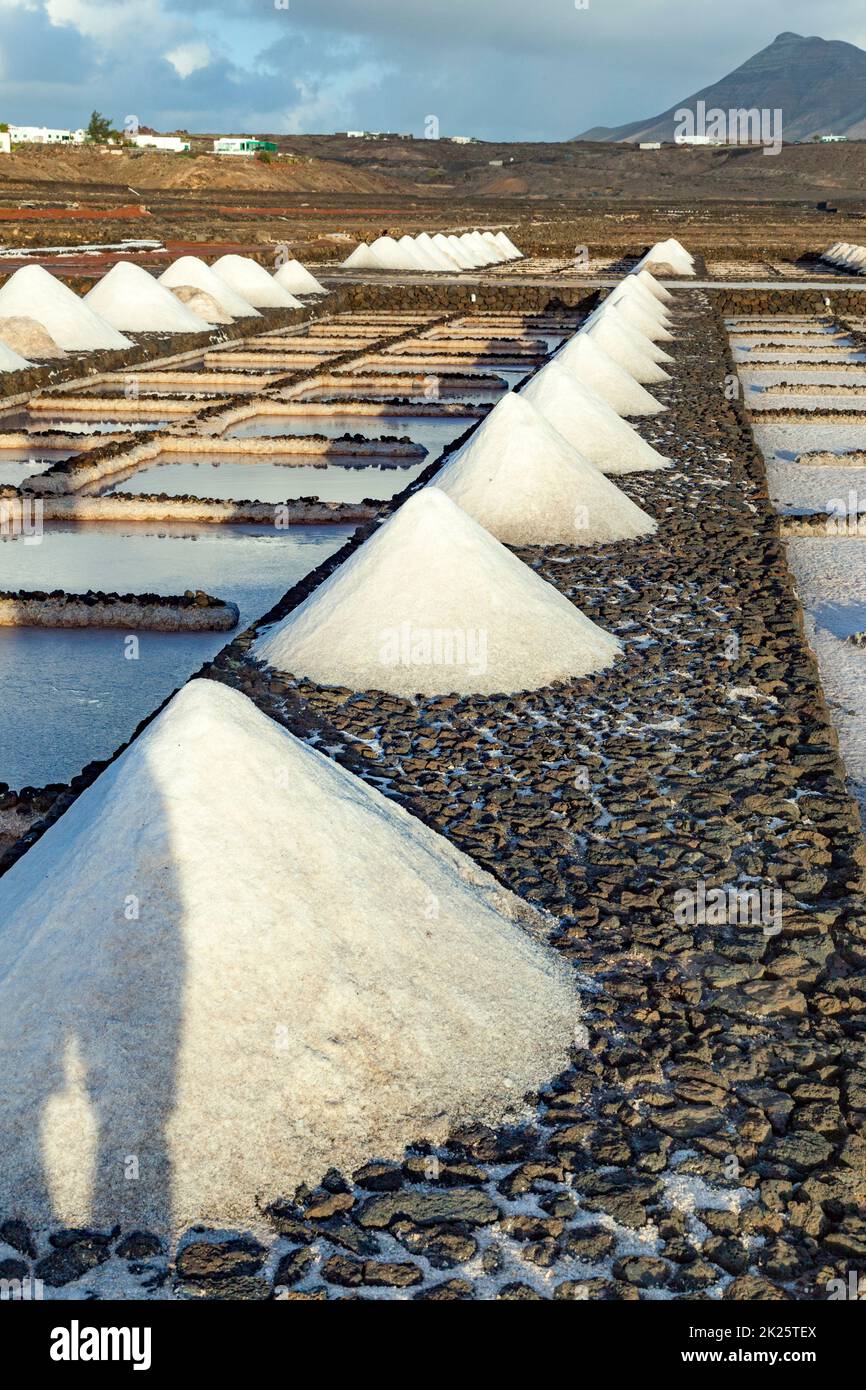 Salt refinery, Saline from Janubio, Lanzarote Stock Photo - Alamy