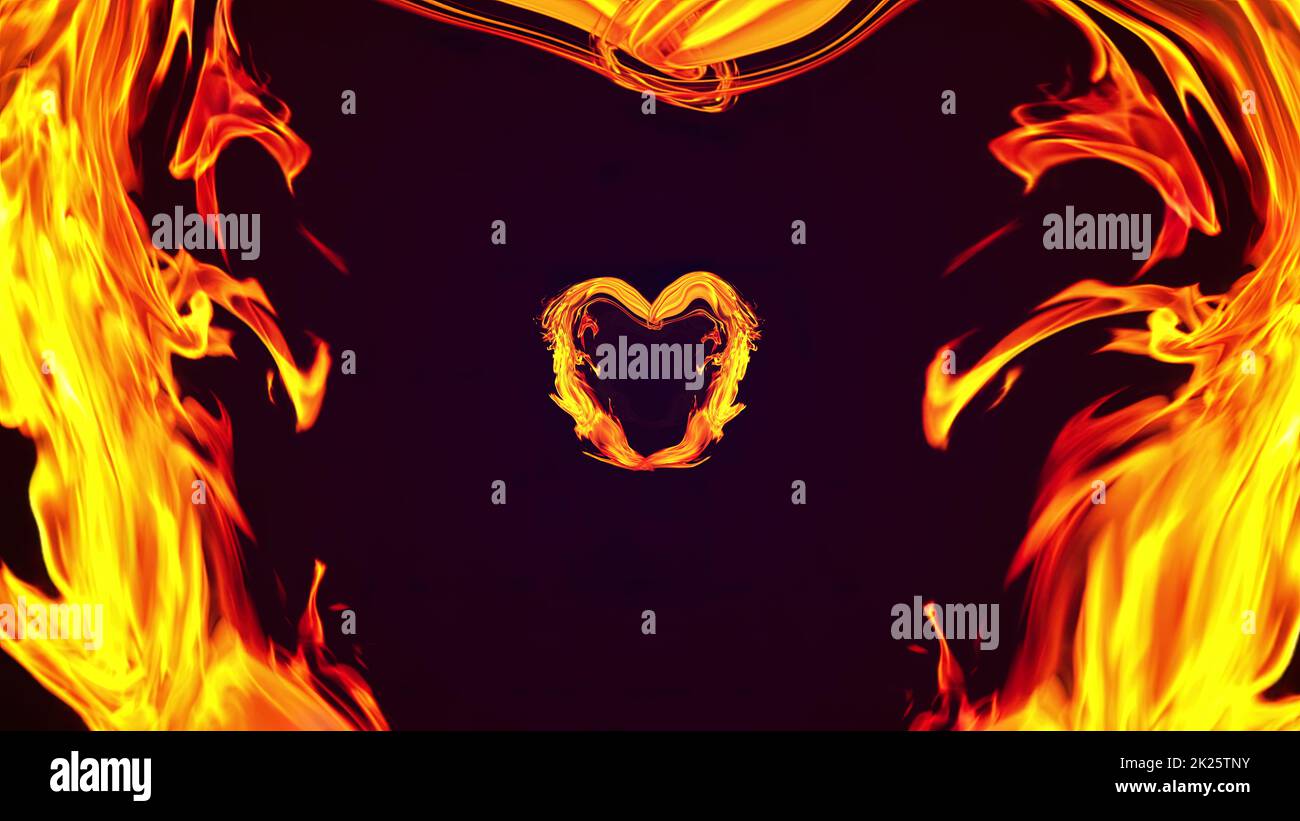 Fiery heart hi-res stock photography and images - Alamy