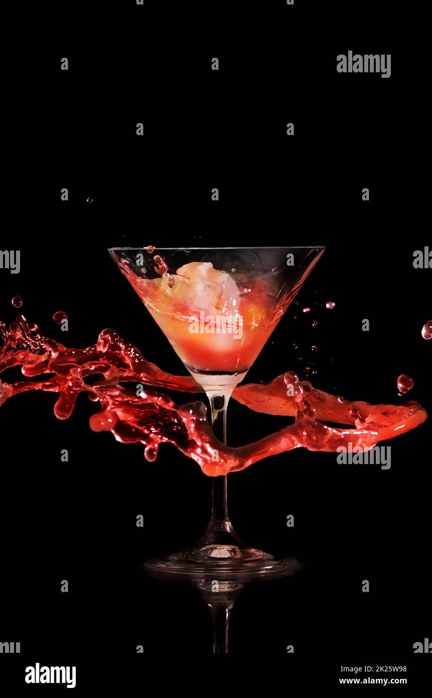 Mixed fruit drink splash hi-res stock photography and images - Alamy