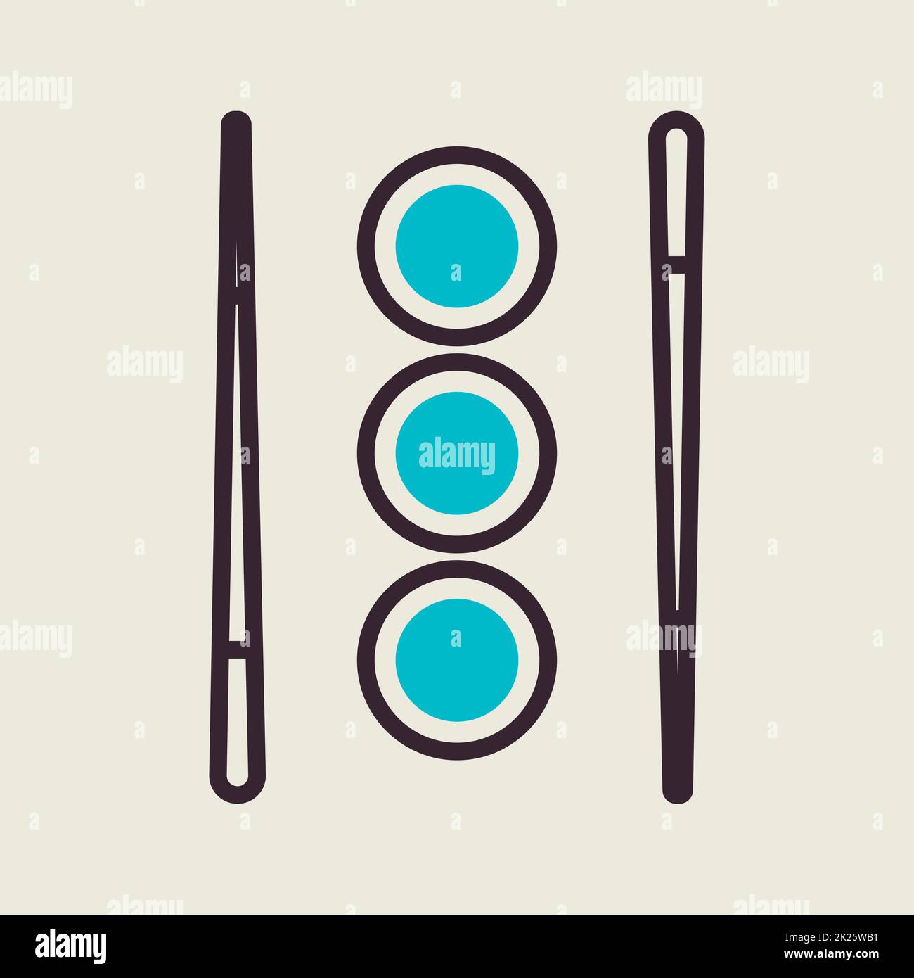 Menu sushi roll icon hi-res stock photography and images - Alamy