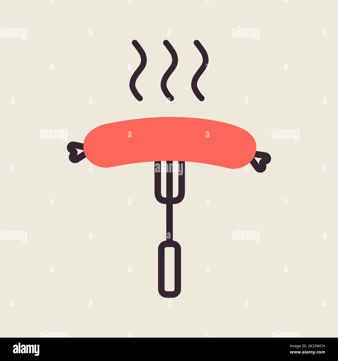 Sign symbol sausage hi-res stock photography and images - Alamy