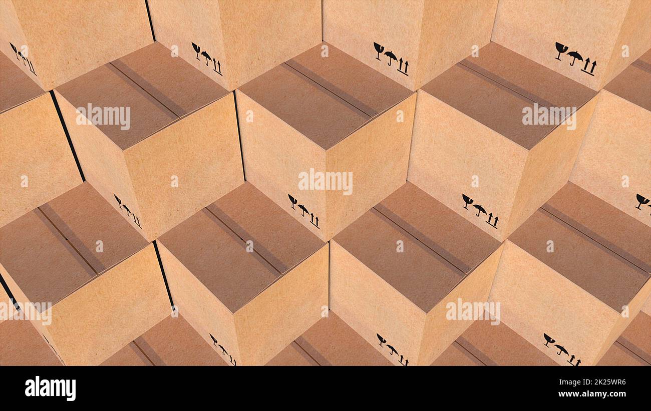 Rows boxes hi-res stock photography and images - Alamy