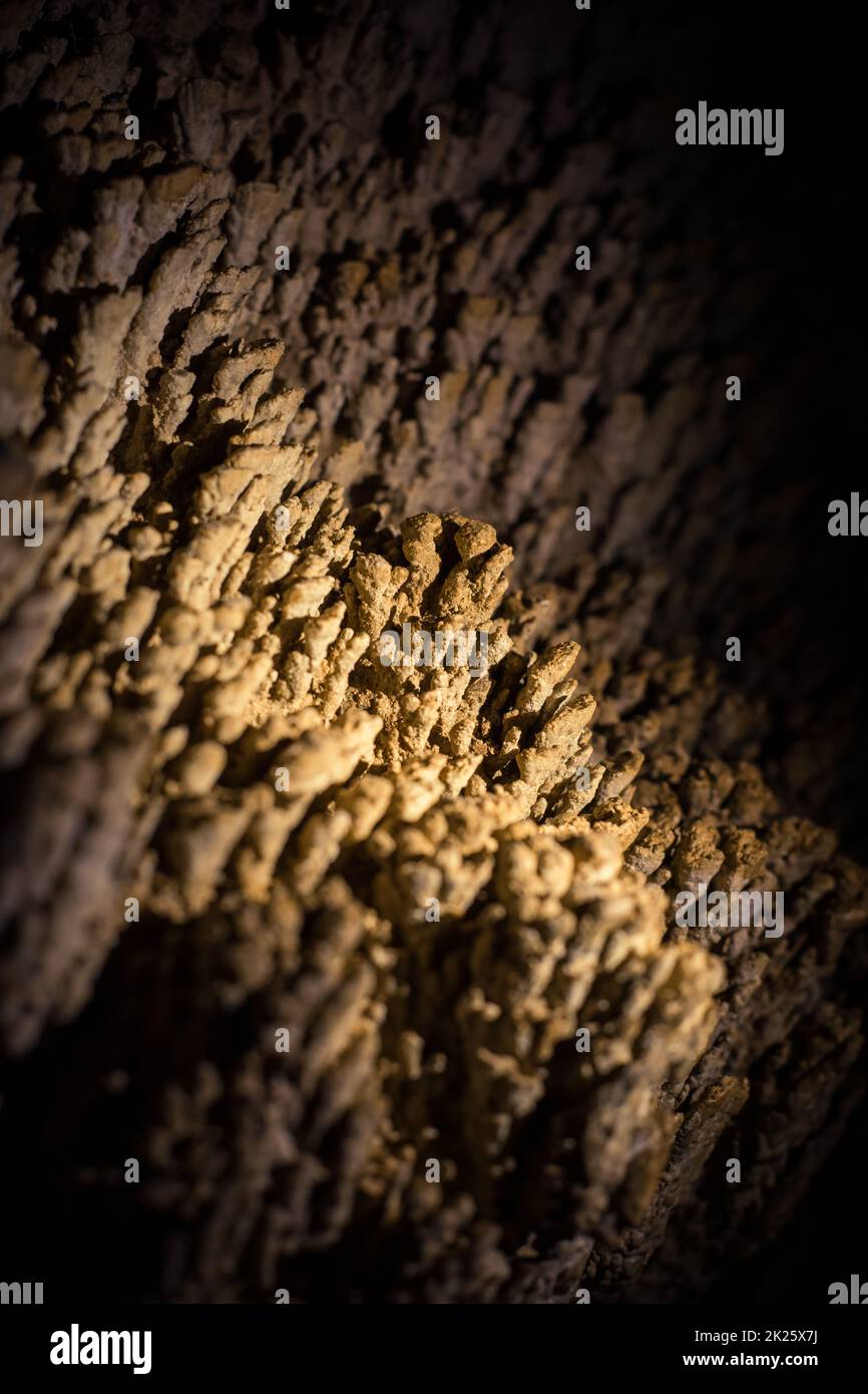 Rock formations on a cave's wall Stock Photo - Alamy