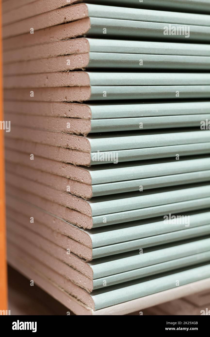 Green gypsum plasterboard drywall with moisture water resistant ...