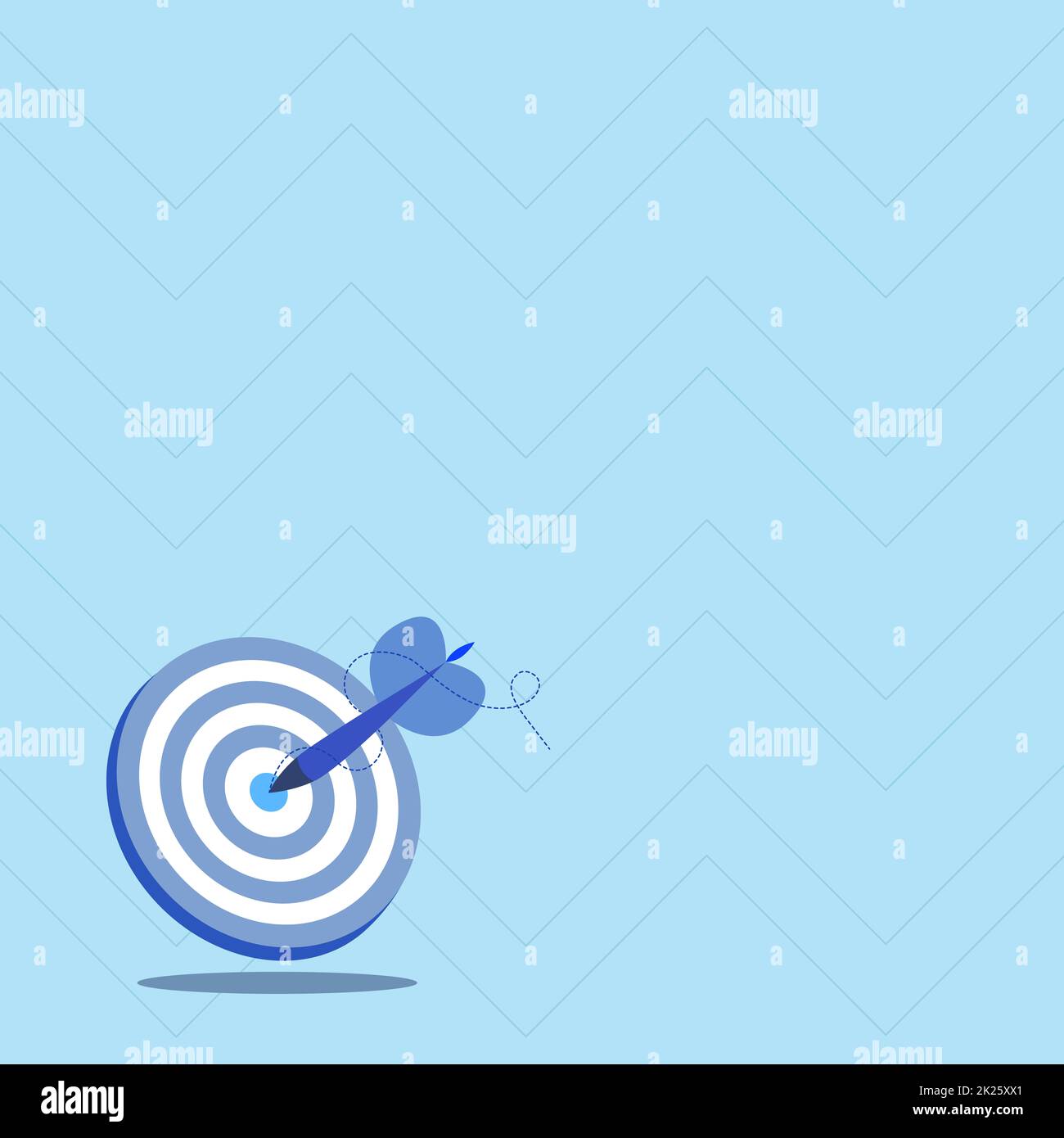 Presenting Message Hitting Target Concept, Abstract Announcing Goal ...