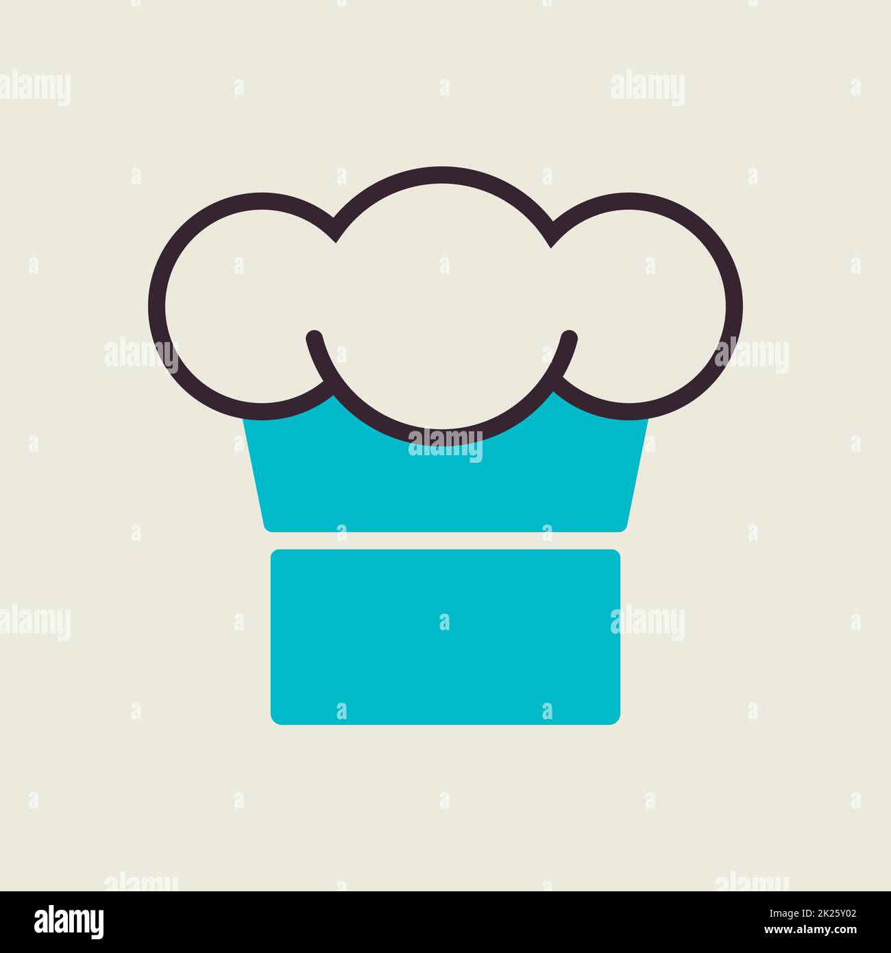 Chef Cooking cap vector icon Stock Photo - Alamy