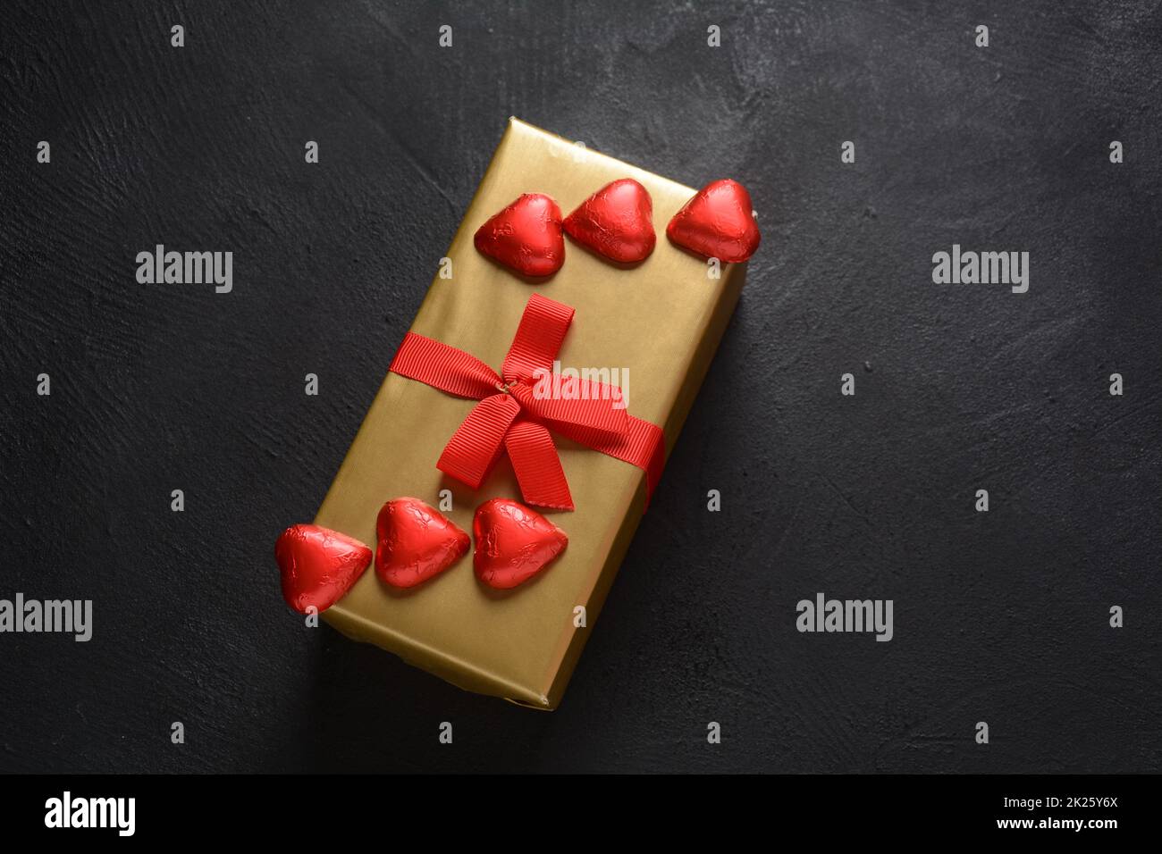 Love concept for Valentines day with sweet and romantic moment. The red ...
