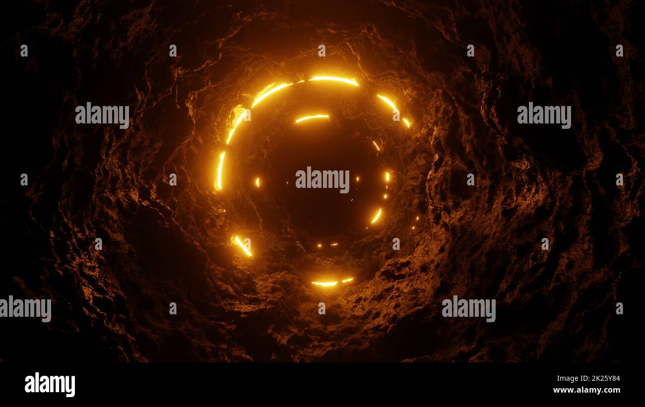 Inside Underground Stone Cave Stock Photo - Alamy