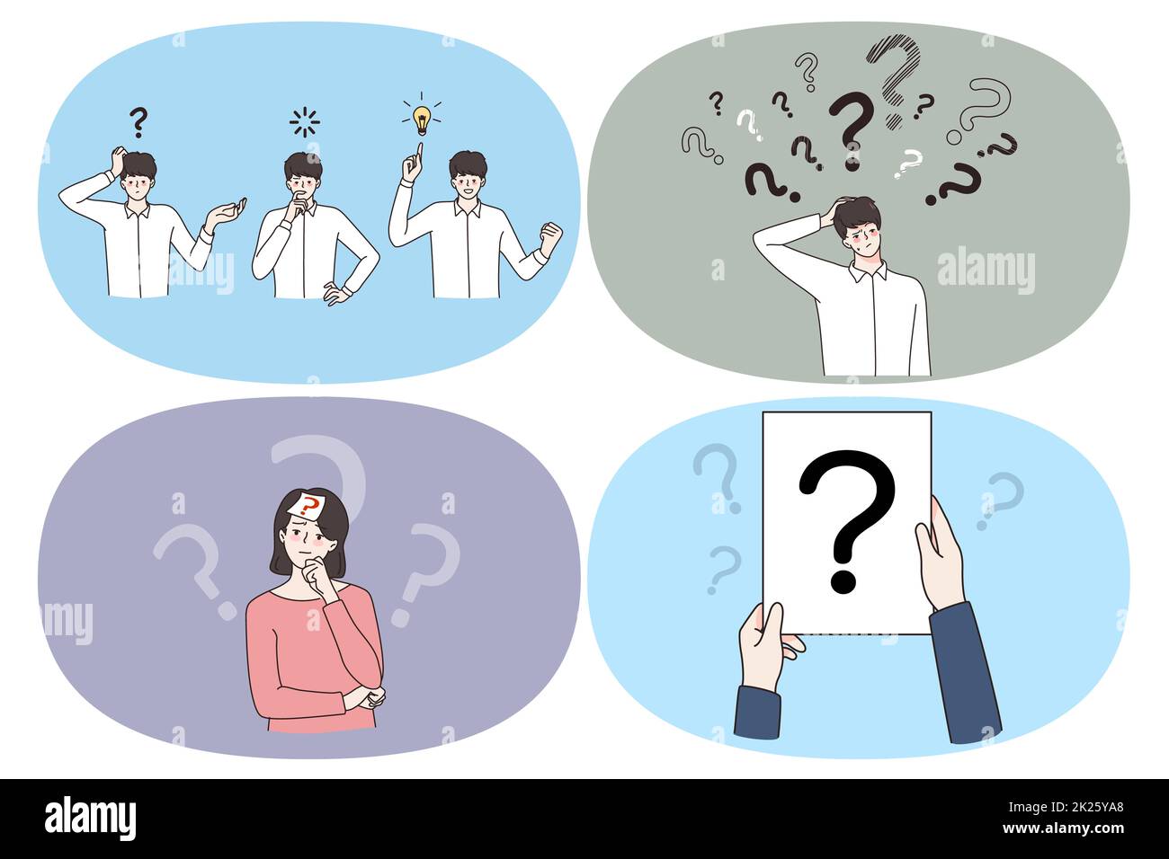 Stressed man crisis concept Cut Out Stock Images & Pictures - Alamy