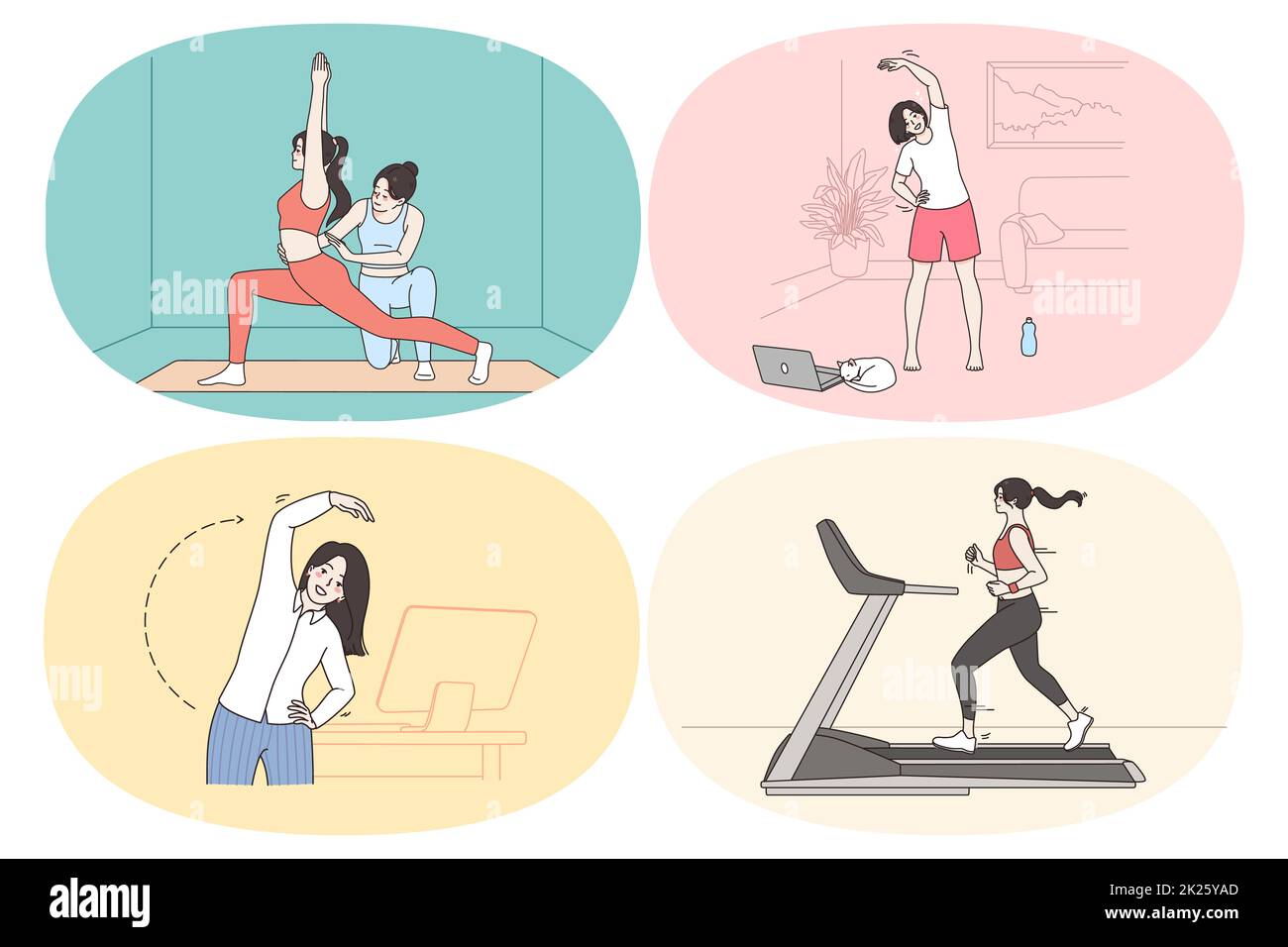 Sport at work and gym concept Stock Photo - Alamy