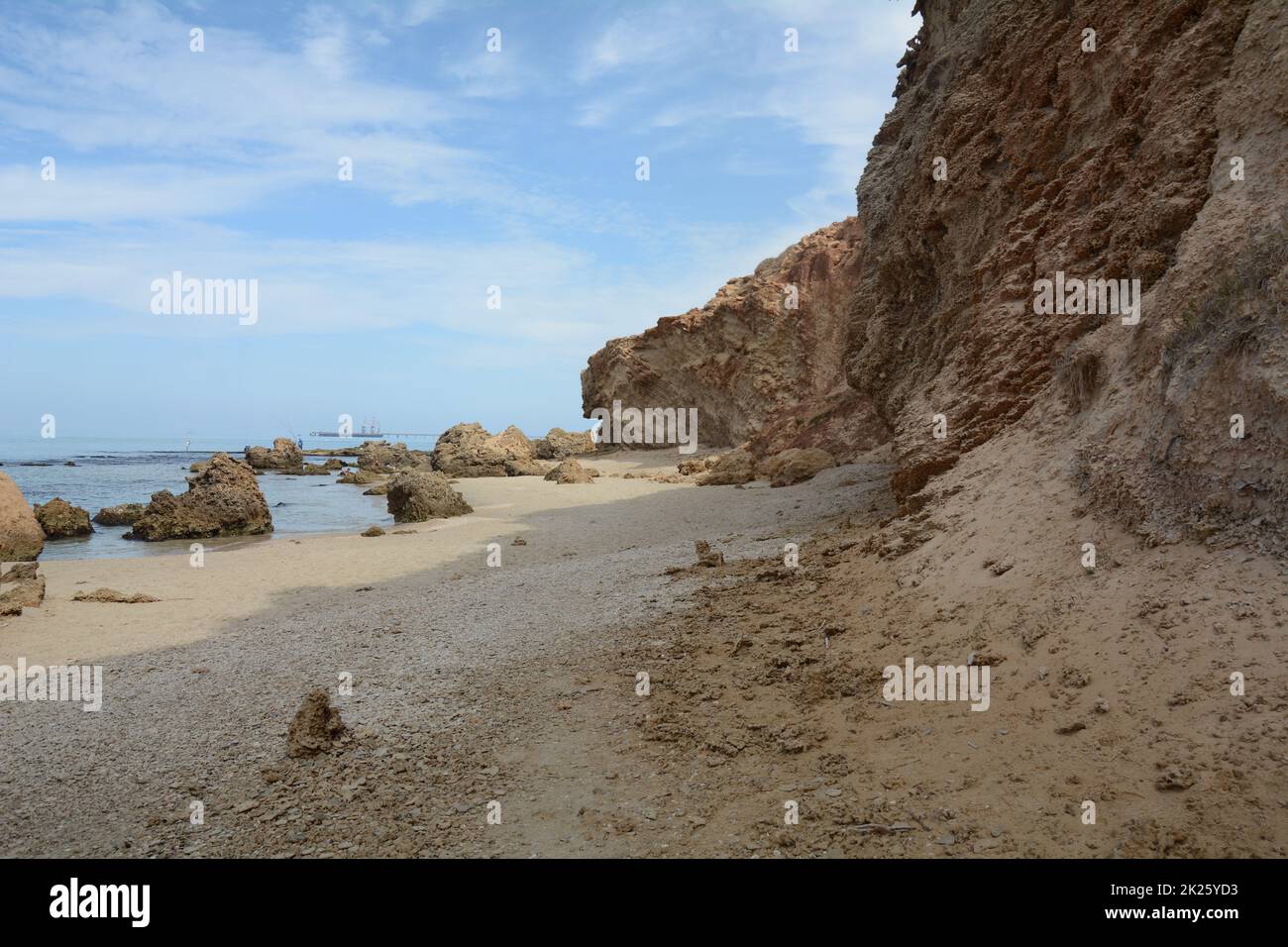 Scenic view of rocky Mediterranean coast. Peaceful bay in northern ...