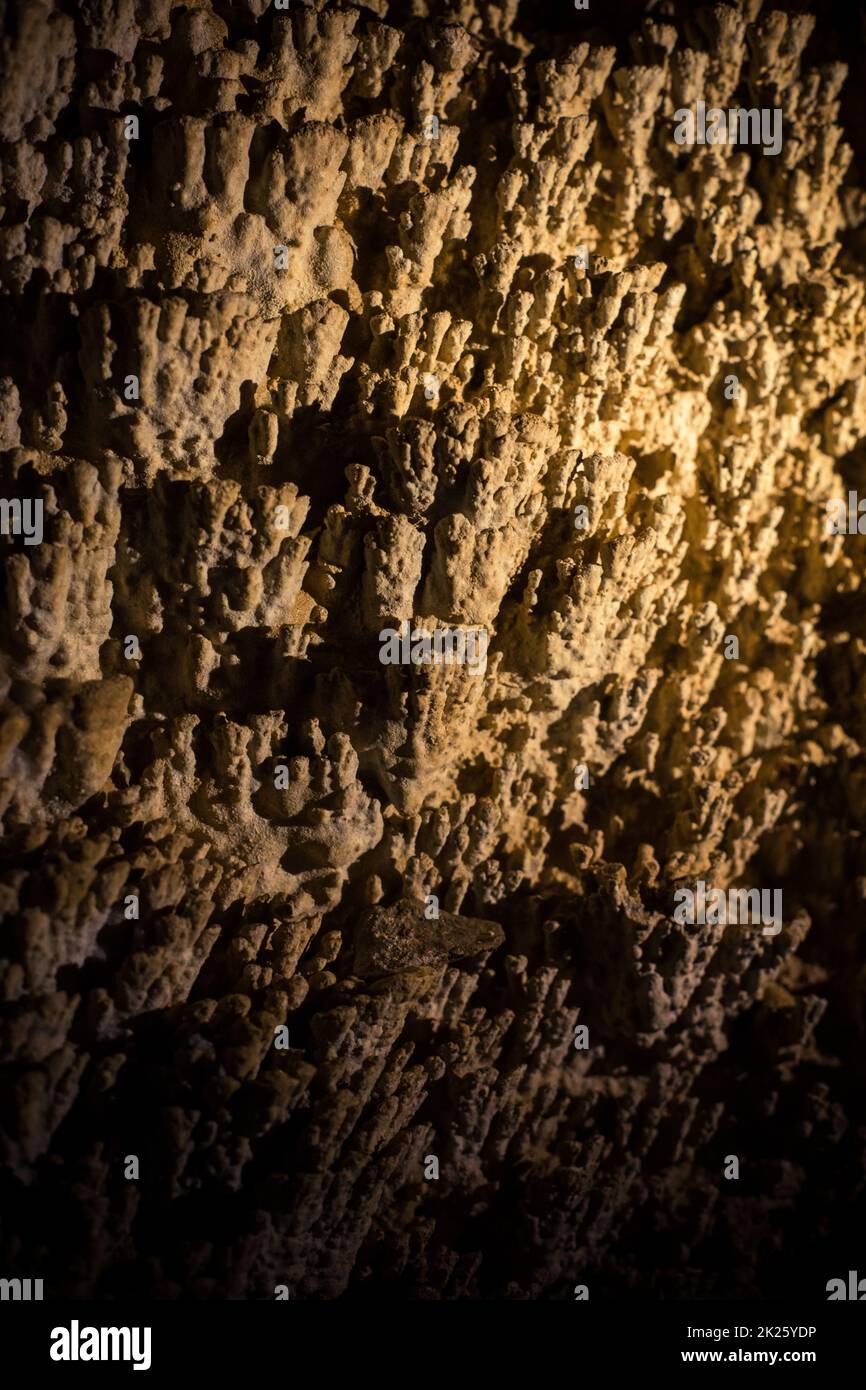 Rock formations on a cave's wall Stock Photo - Alamy