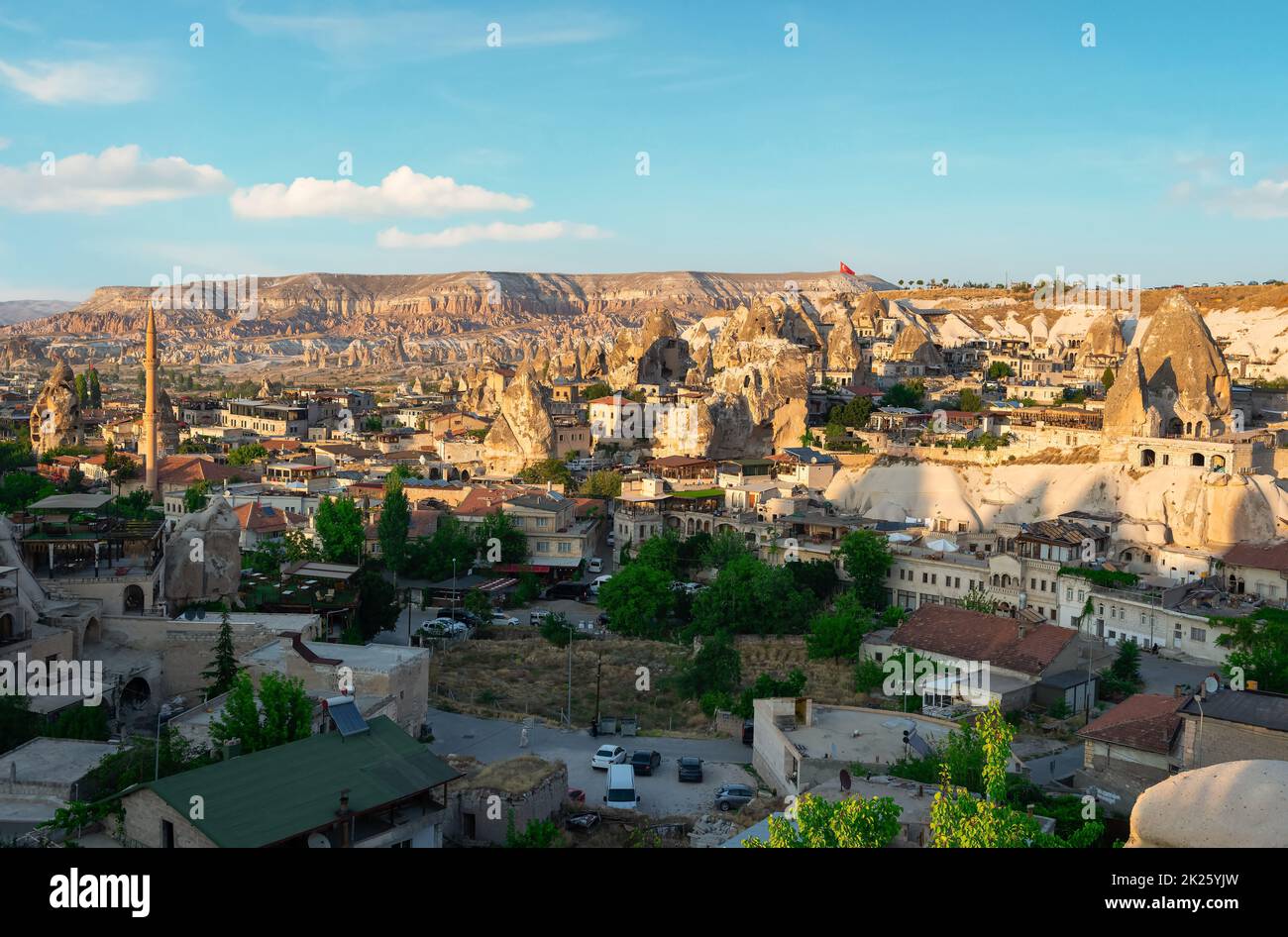 Sunset view of Cappadocia city Stock Photo - Alamy