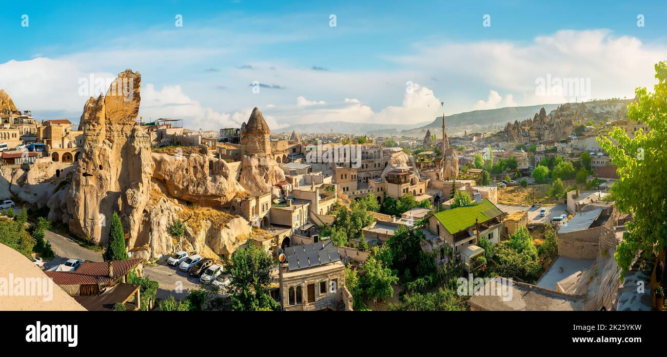 View of Cappadocia city Stock Photo - Alamy