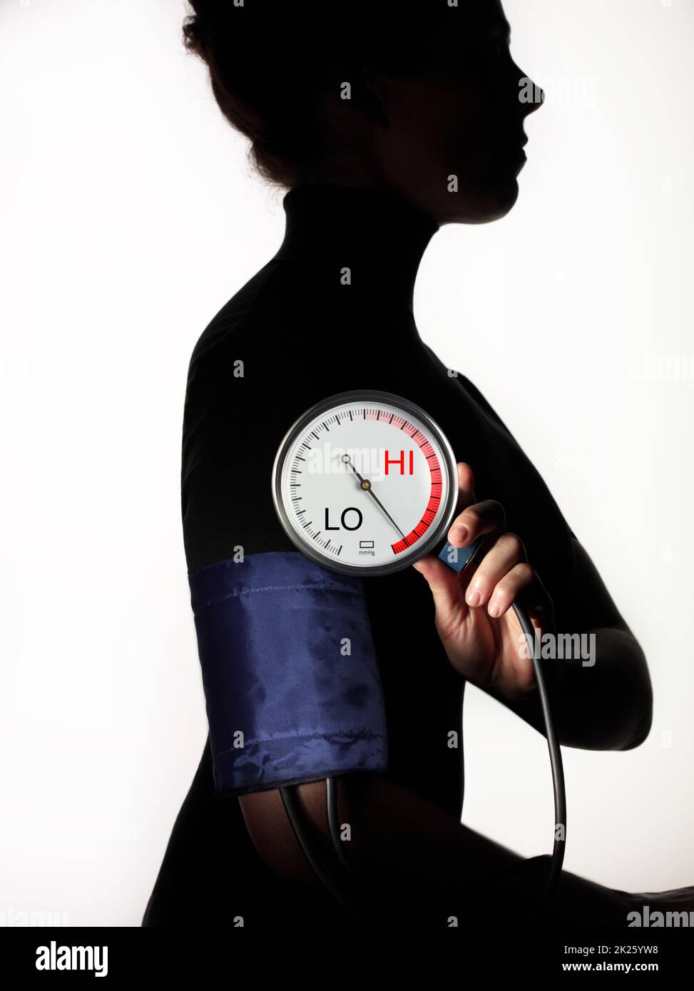 High Blood pressure in Women Stock Photo - Alamy